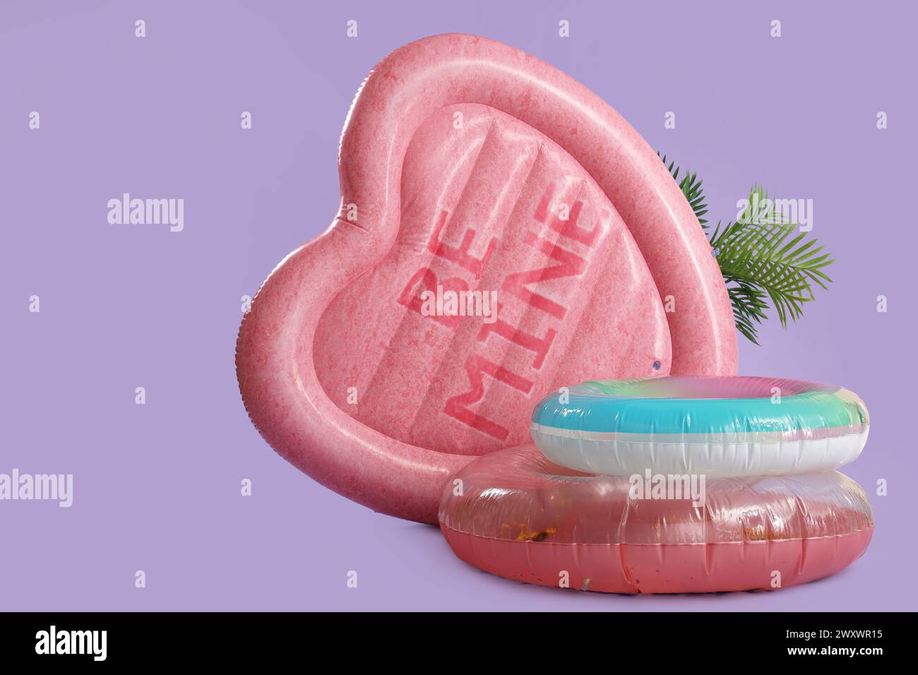 Pool inflatable heart hi-res stock photography and images - Alamy