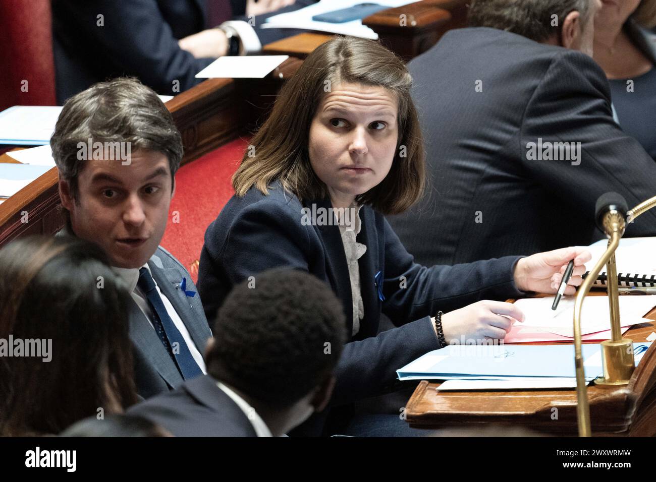 Paris, France. 23rd Mar, 2024. Minister for the Relations with the ...
