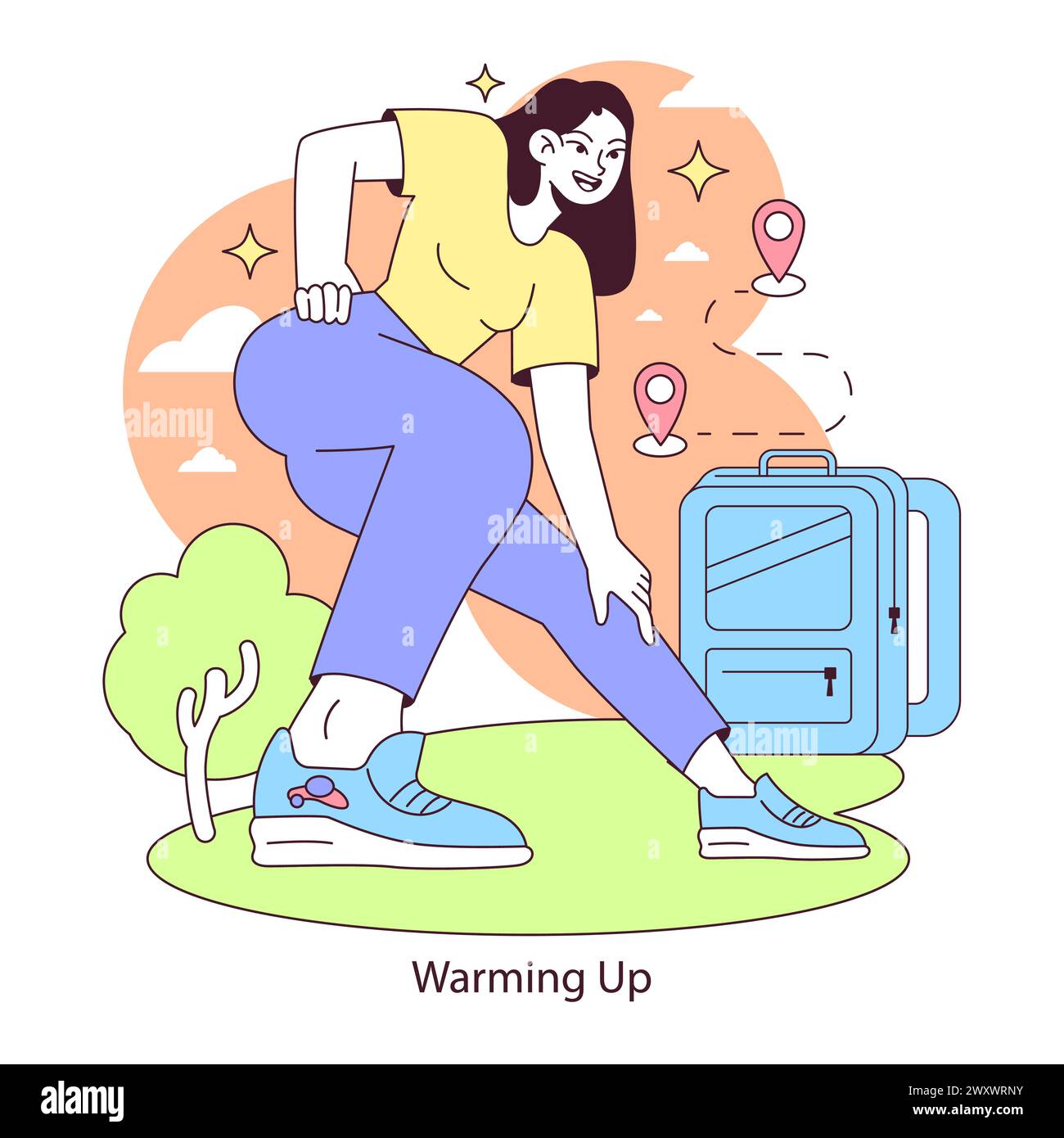 Warm up instruction Stock Vector Images - Alamy