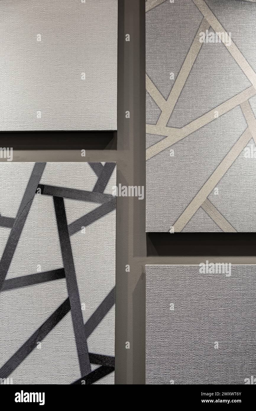 Wallpaper design, abstract background of art framed in minimalism Stock ...
