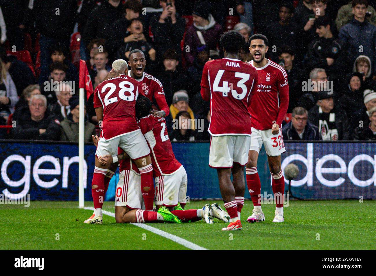 The City Ground, Nottingham, UK. 2nd Apr, 2024. Forest; Premier League ...