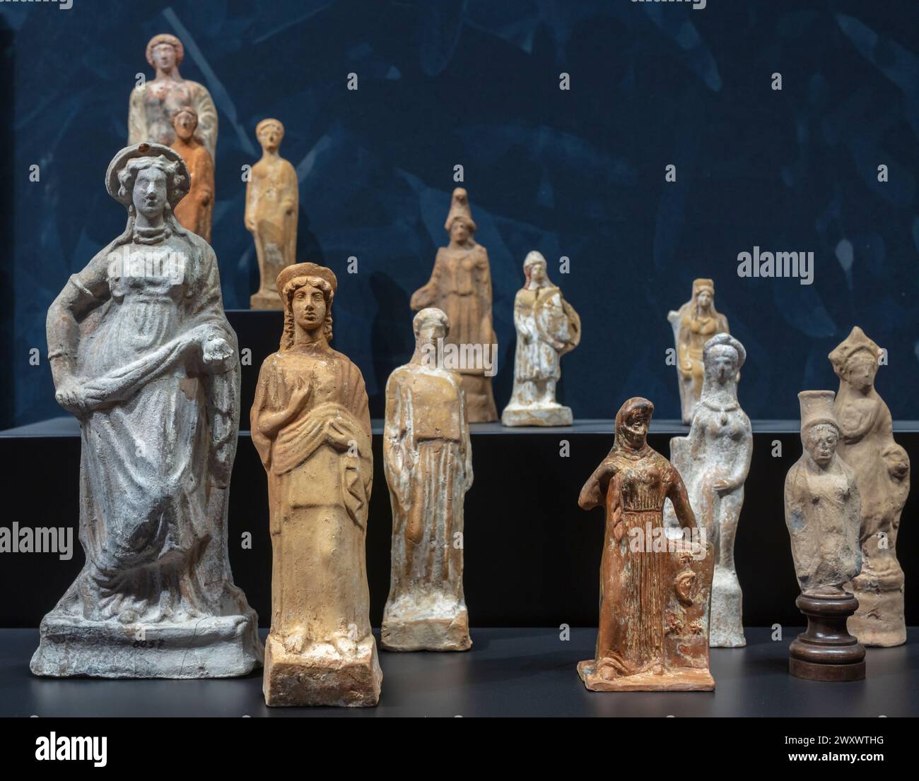 Antique terracotta figurine, Archaeological Museum, Istanbul, Turkey ...