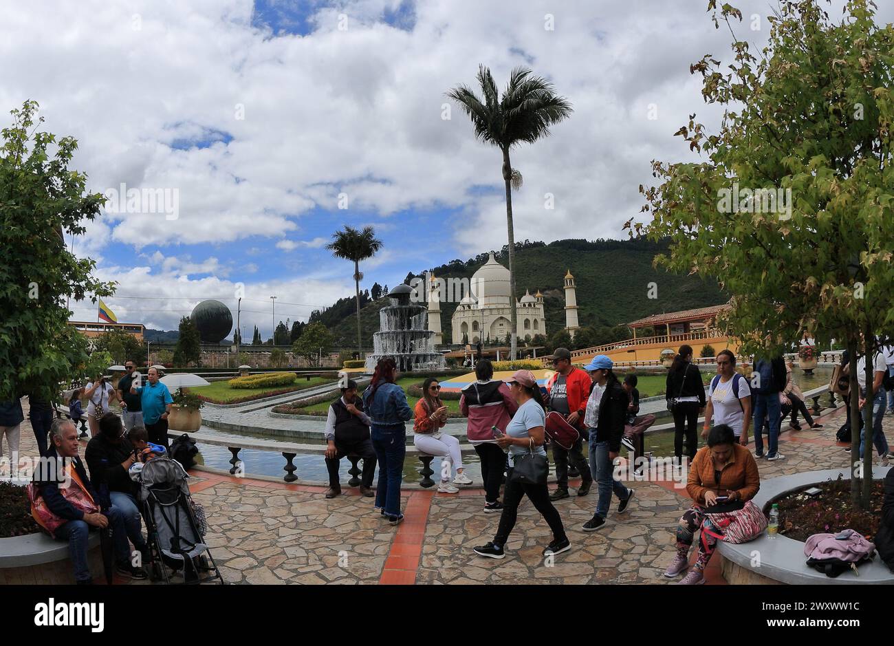 Bogota, Colombia. 24-01-2024. Tourist visit the ecological park Jaime ...