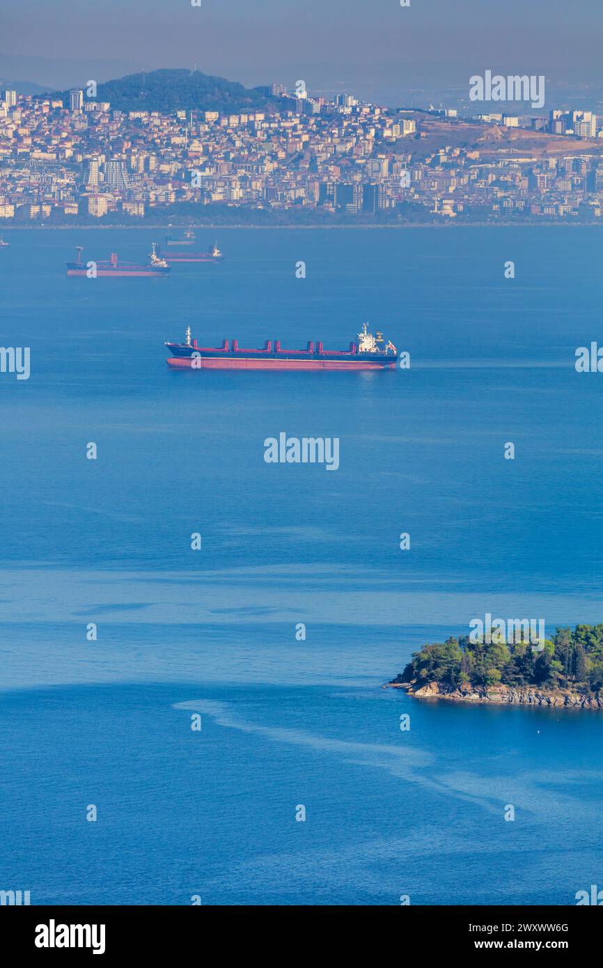 View of Asian part of Istanbul from Princes islands, Adalar, Istanbul ...