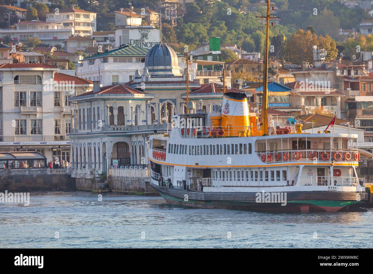 Ferry port of Buyukada, Big island, Princes islands, Adalar, Istanbul ...