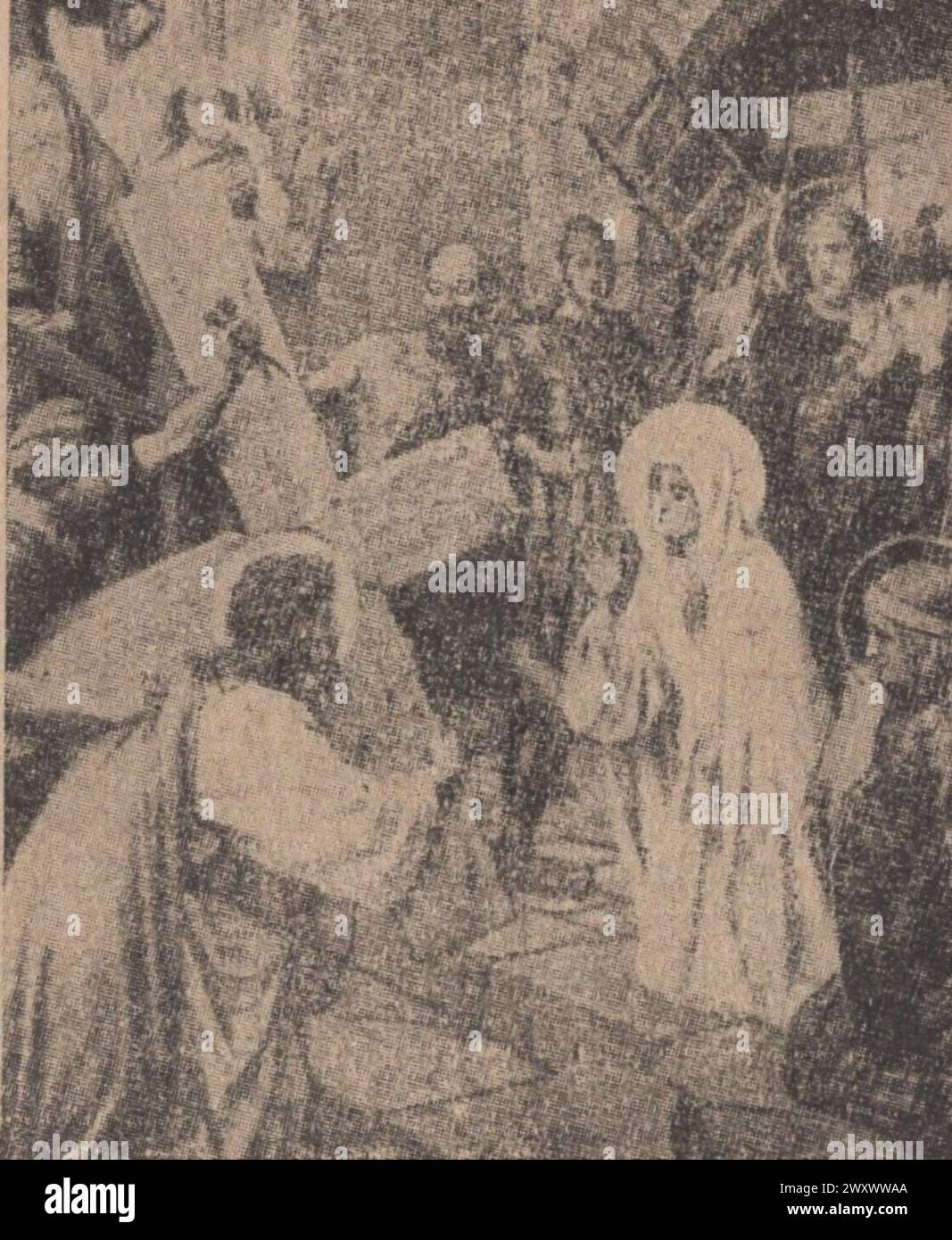 vintage holy card about The Seven Sorrows of the Blessed Virgin Mary ...