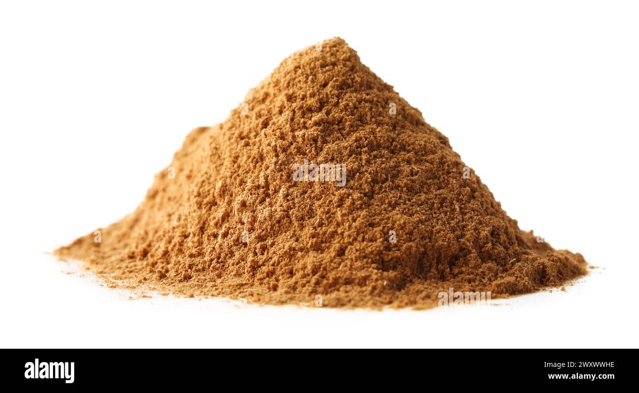Pile of dry aromatic cinnamon powder isolated on white Stock Photo - Alamy