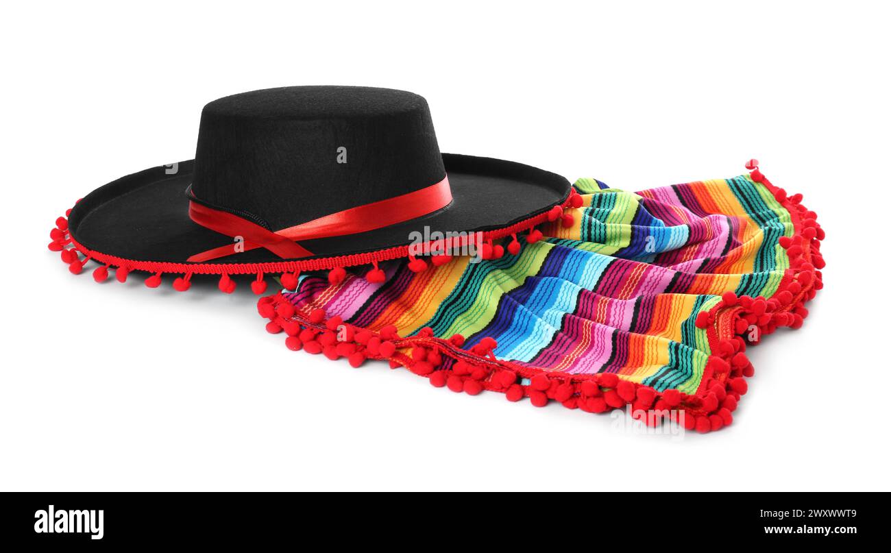 Hat costume traditional latino spanish latin clothes poncho hi-res ...