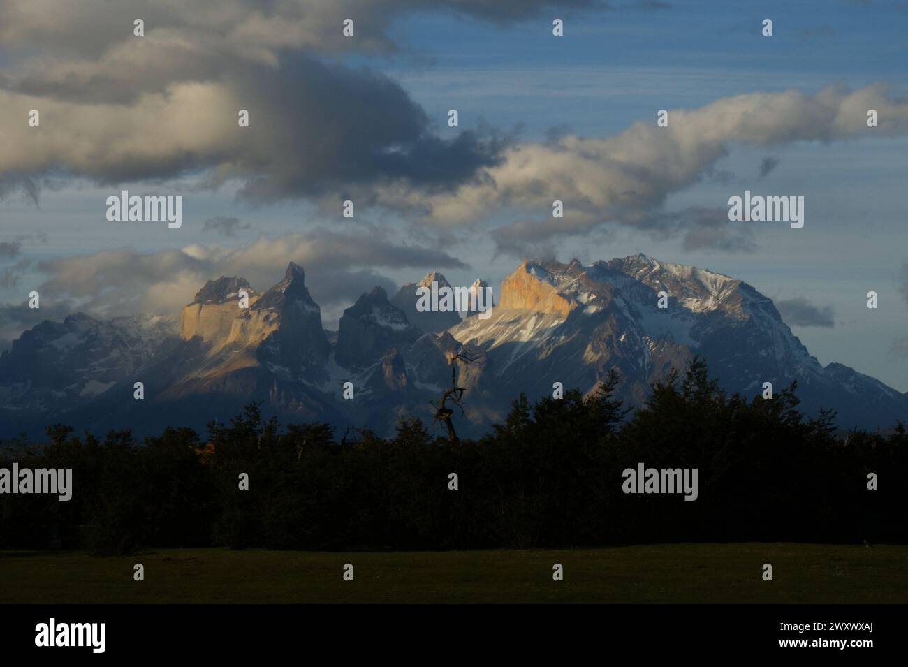 Rio Serrano Sunset in Torres del Paine National Park near Puerto ...