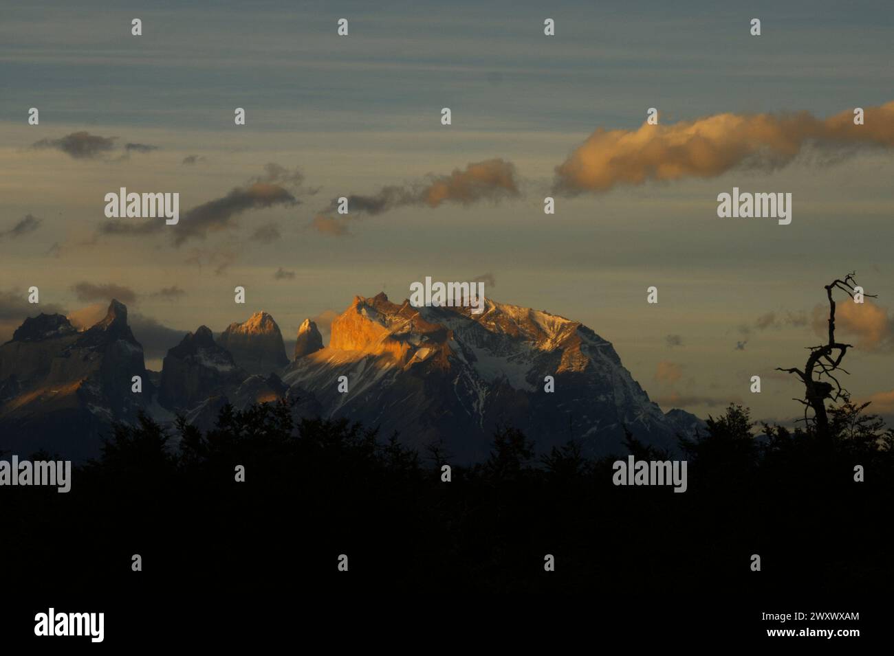Rio Serrano Sunset in Torres del Paine National Park near Puerto ...