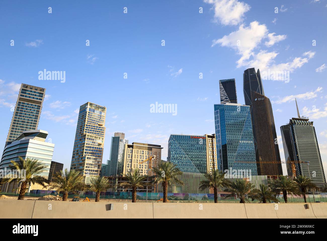 Riyadh, Saudi Arabia - Mar 25 2024,King Abdullah Financial District ...