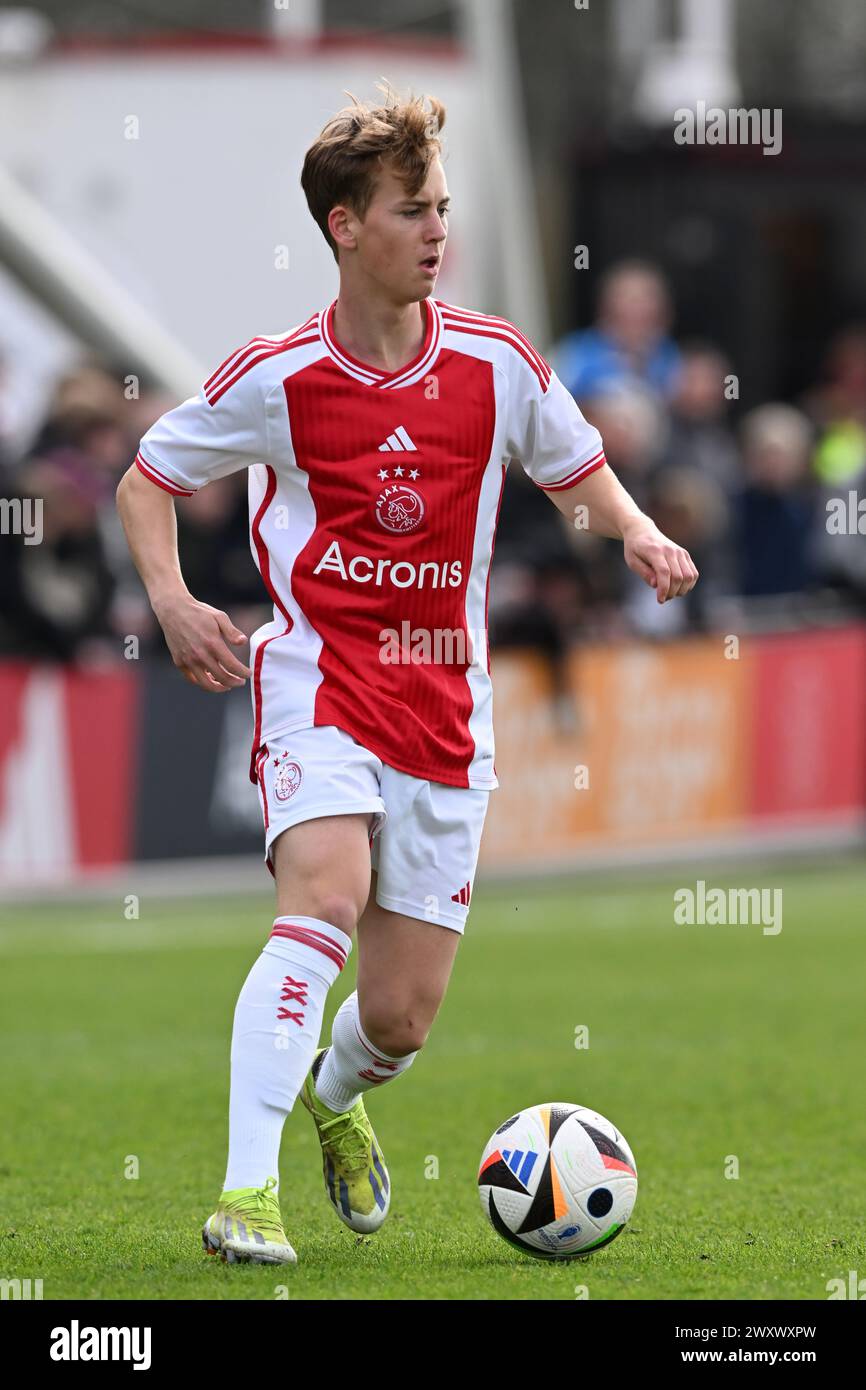 AMSTERDAM - Lasse Abildgaard of Ajax U17 during the Ajax Future Cup ...