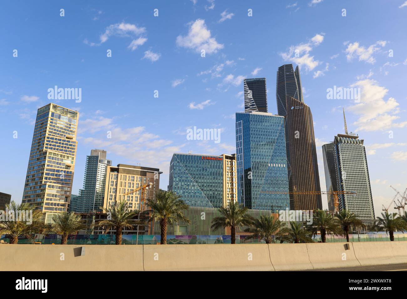 Riyadh, Saudi Arabia - Mar 25 2024,King Abdullah Financial District ...