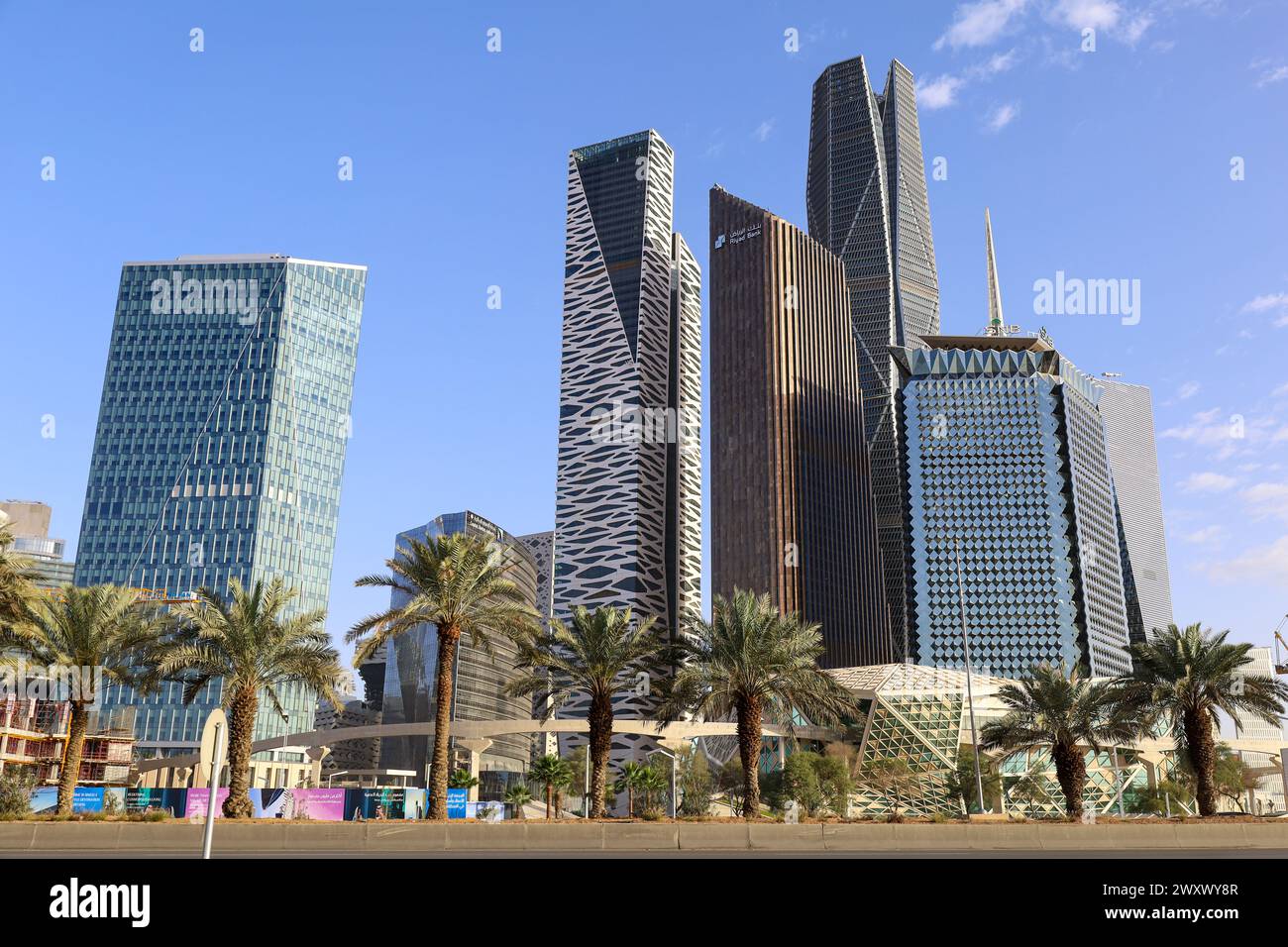 Riyadh, Saudi Arabia - Mar 25 2024,King Abdullah Financial District ...