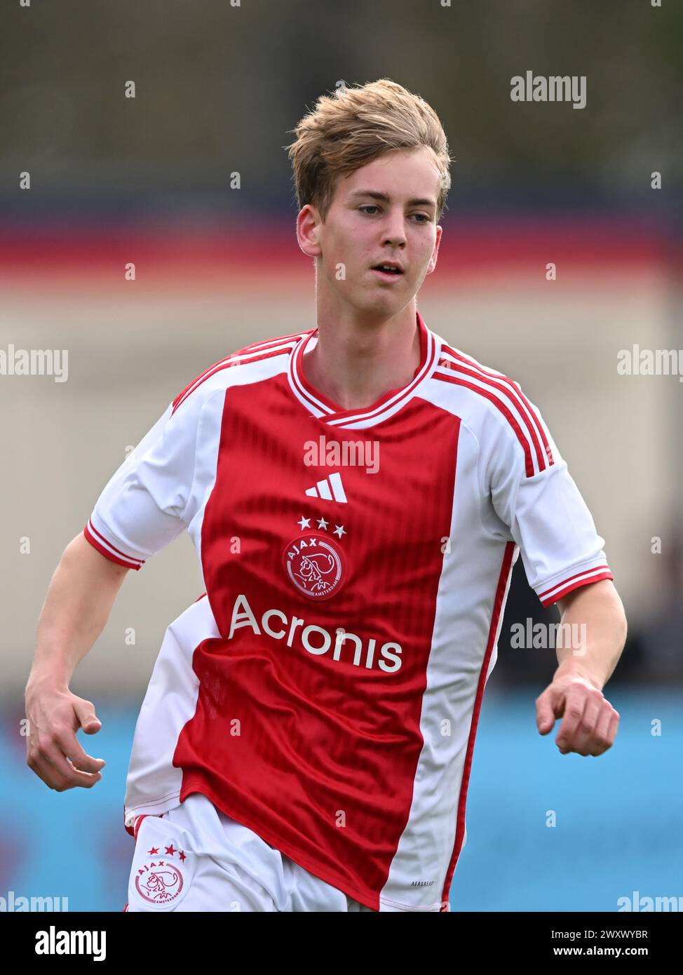 AMSTERDAM - Lasse Abildgaard of Ajax U17 during the Ajax Future Cup ...