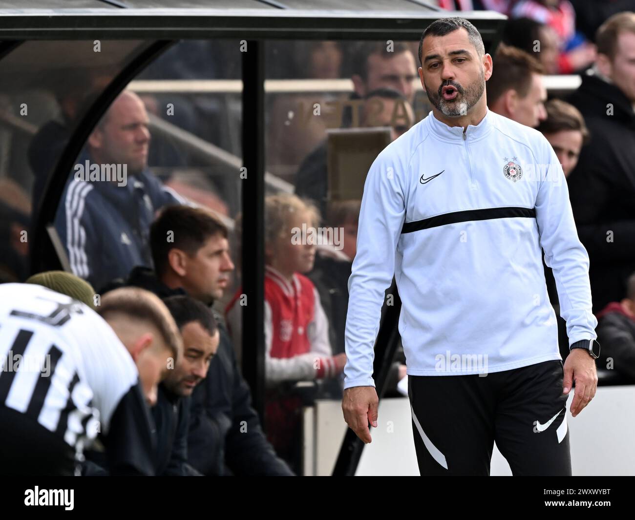 AMSTERDAM - FK Partizan U17 coach Dordije Cetkovic during the Ajax ...
