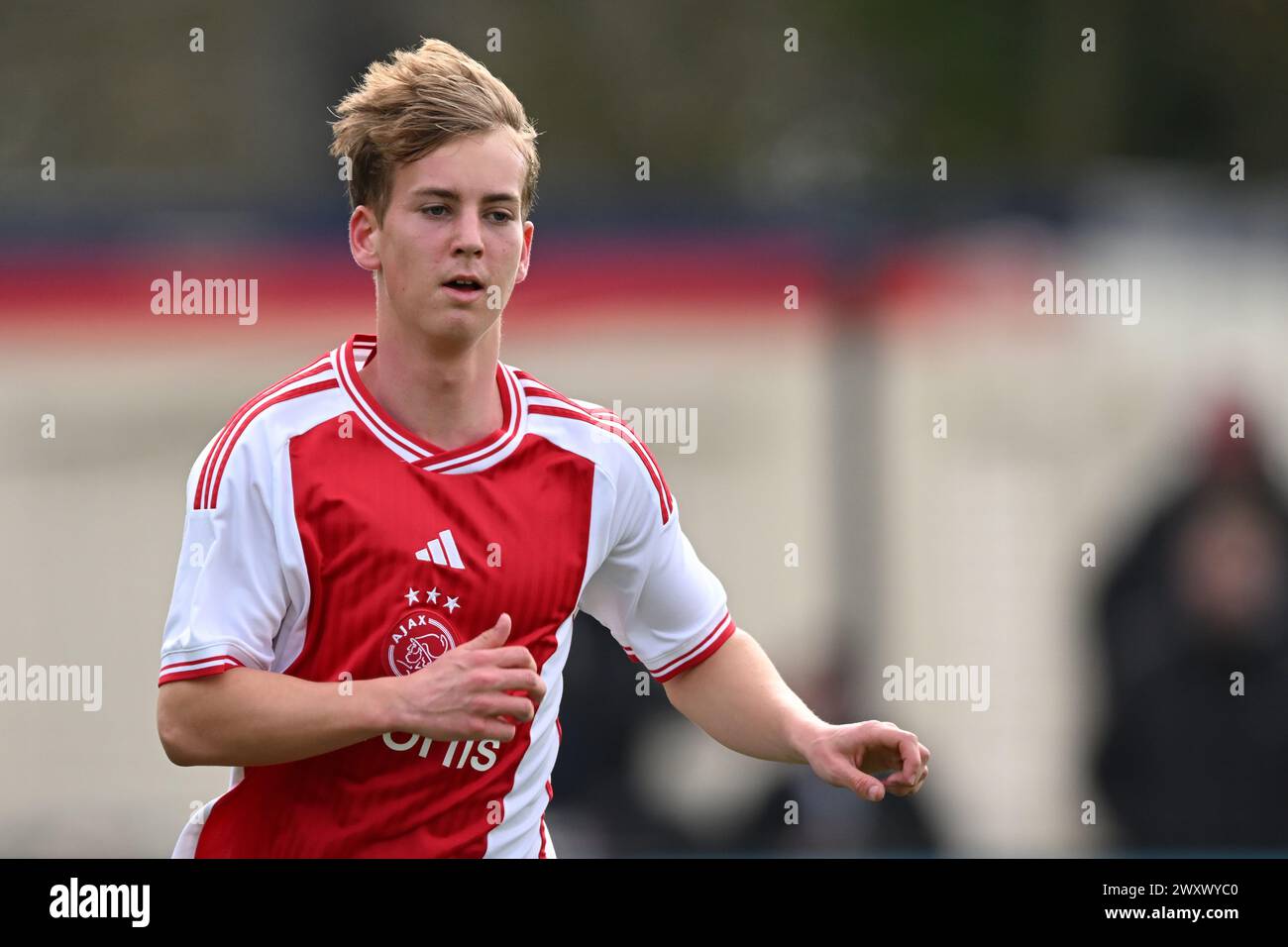 AMSTERDAM - Lasse Abildgaard of Ajax U17 during the Ajax Future Cup ...