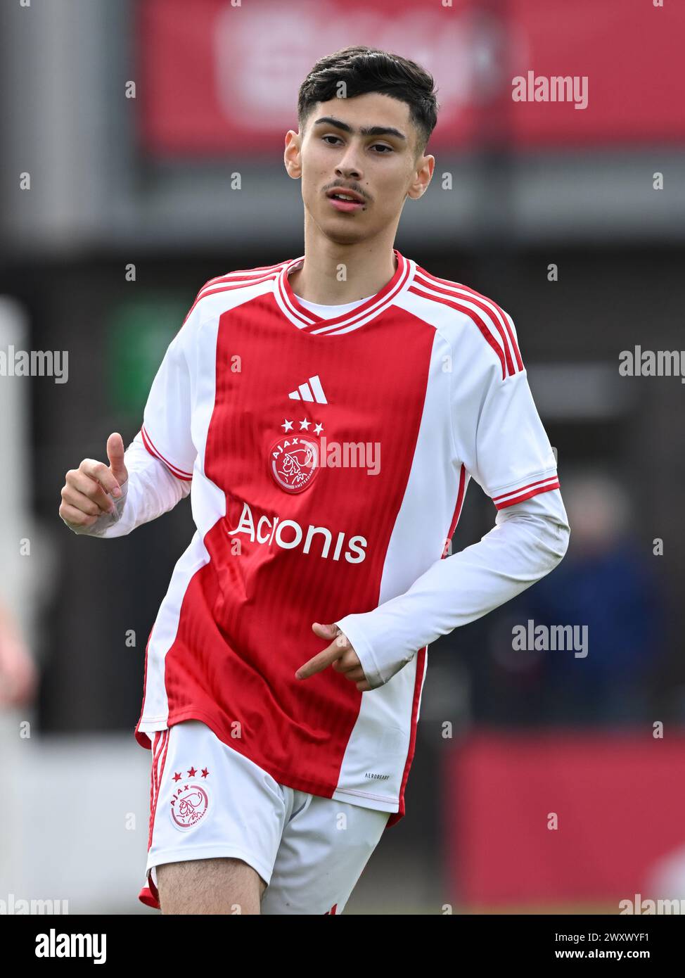 AMSTERDAM - Emre Unuvar of Ajax U17 during the Ajax Future Cup 2024 ...