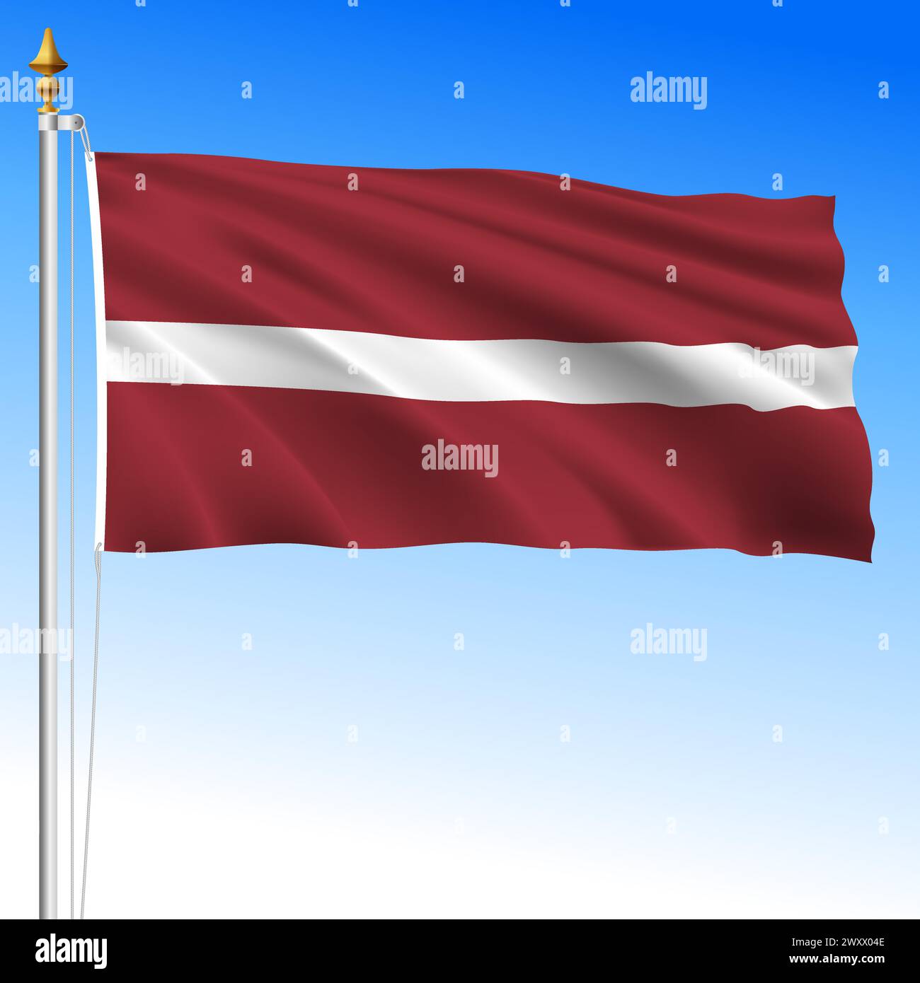 Official flag of latvia hi-res stock photography and images - Alamy