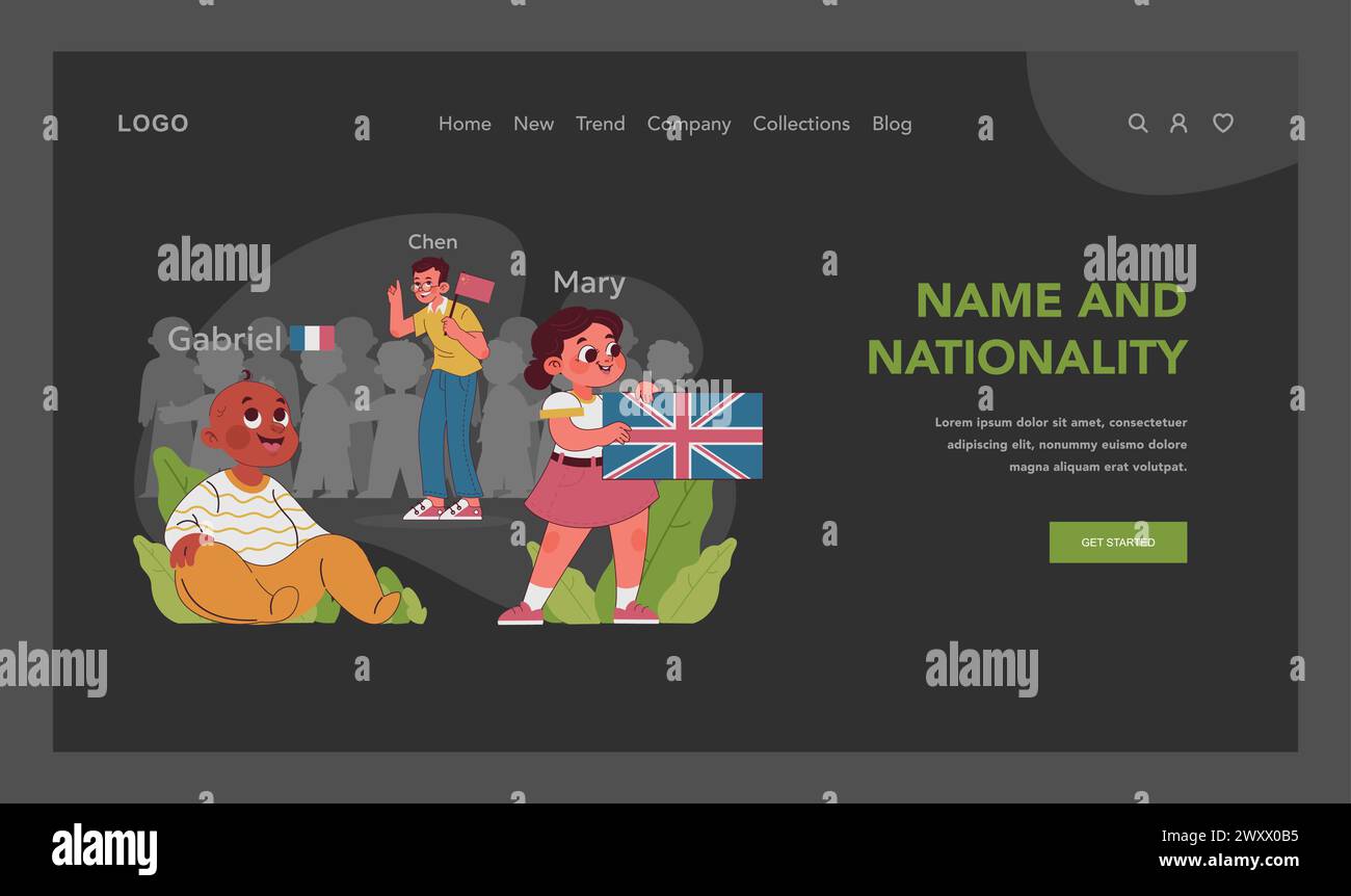 Flags of the identities Stock Vector Images - Alamy