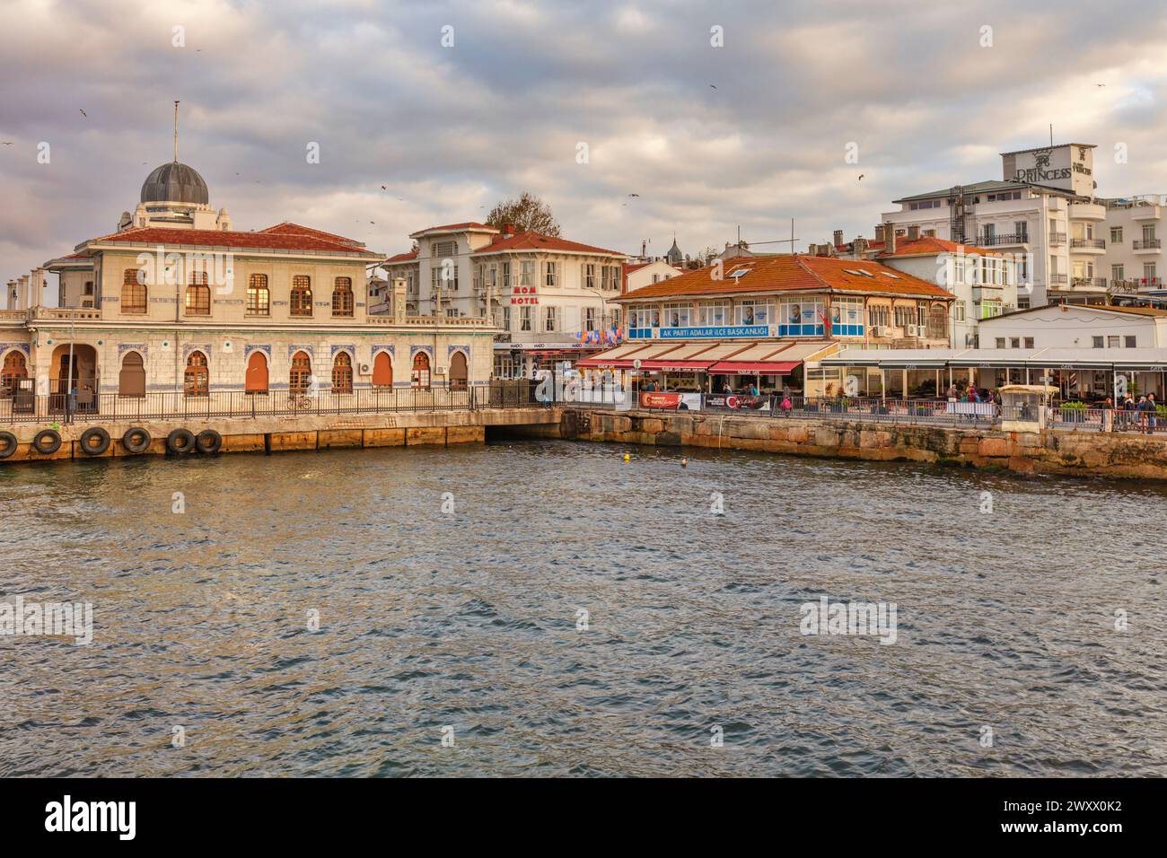 Ferry port of Buyukada, Big island, Princes islands, Adalar, Istanbul ...