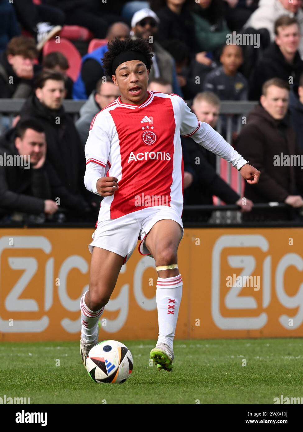AMSTERDAM - Sanyika Bergtop of Ajax U17 during the Ajax Future Cup 2024 ...