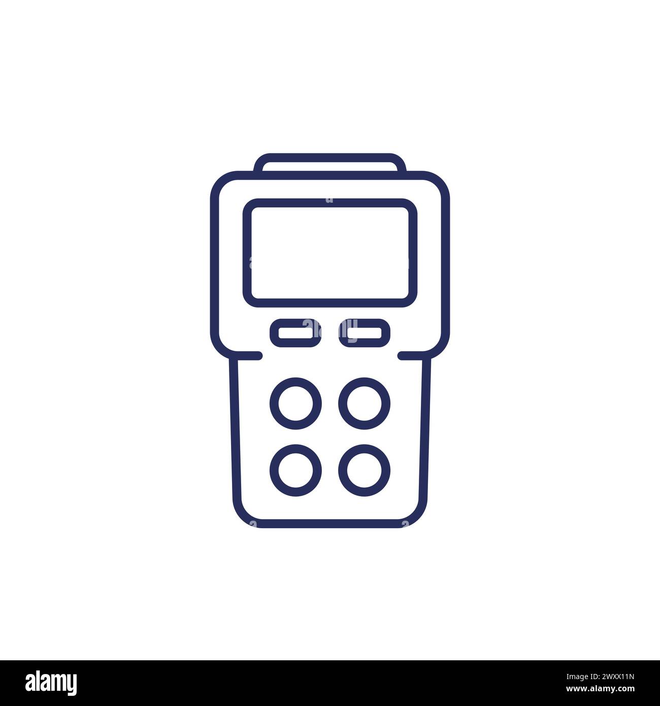 gas detector line icon, vector Stock Vector Image & Art - Alamy