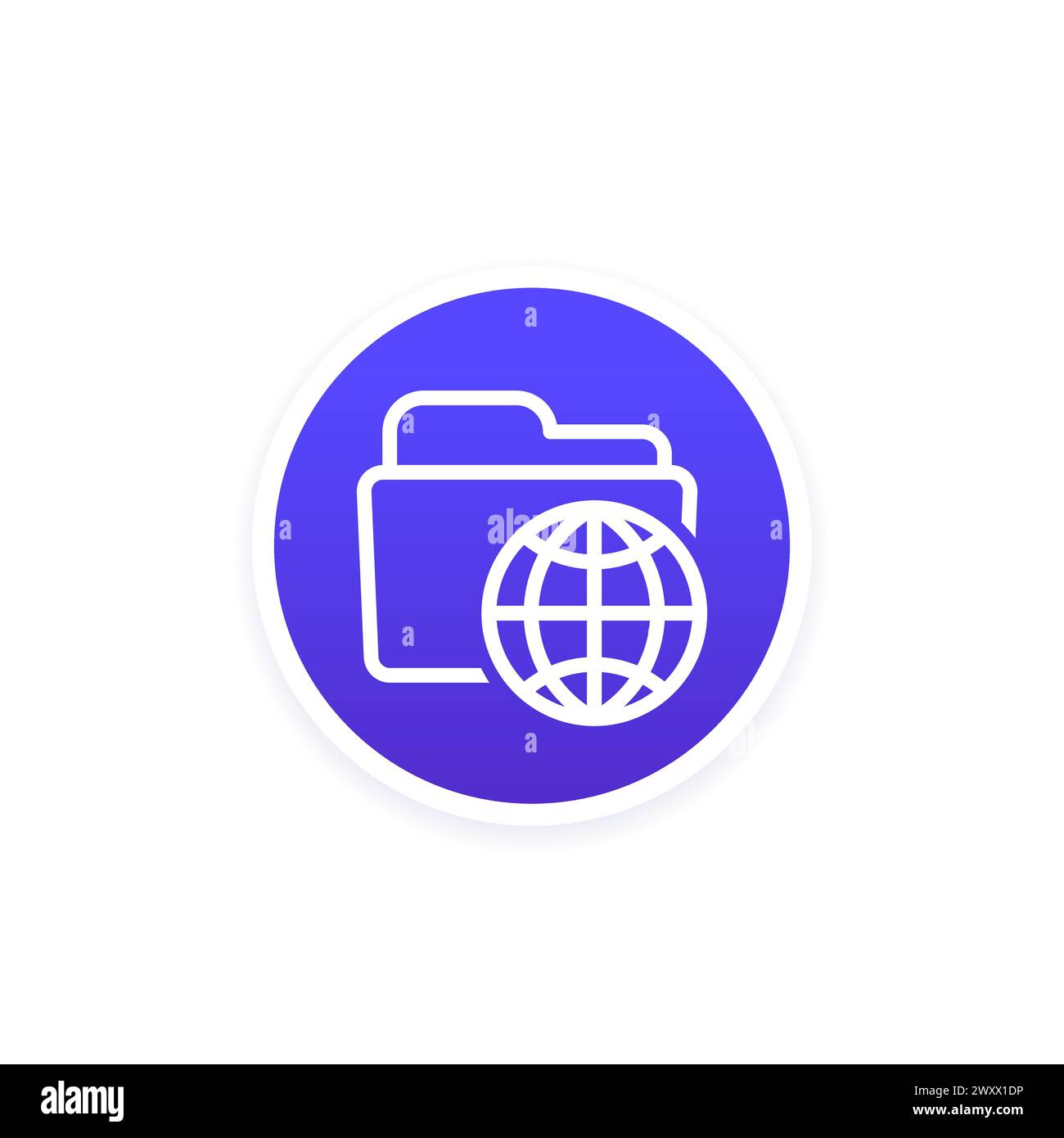 online folder icon for web or apps Stock Vector Image & Art - Alamy