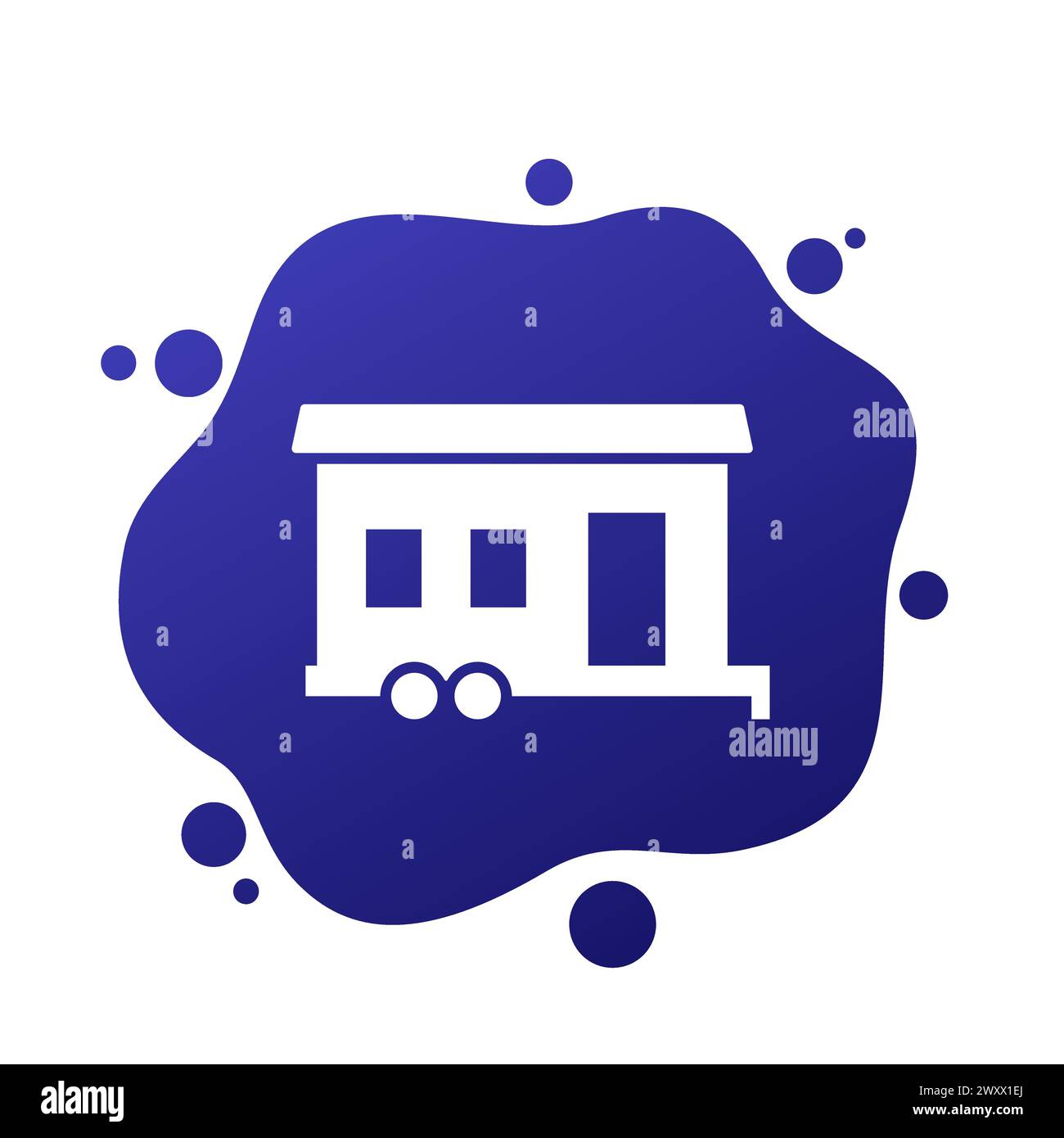 mobile home icon, house trailer vector Stock Vector Image & Art - Alamy