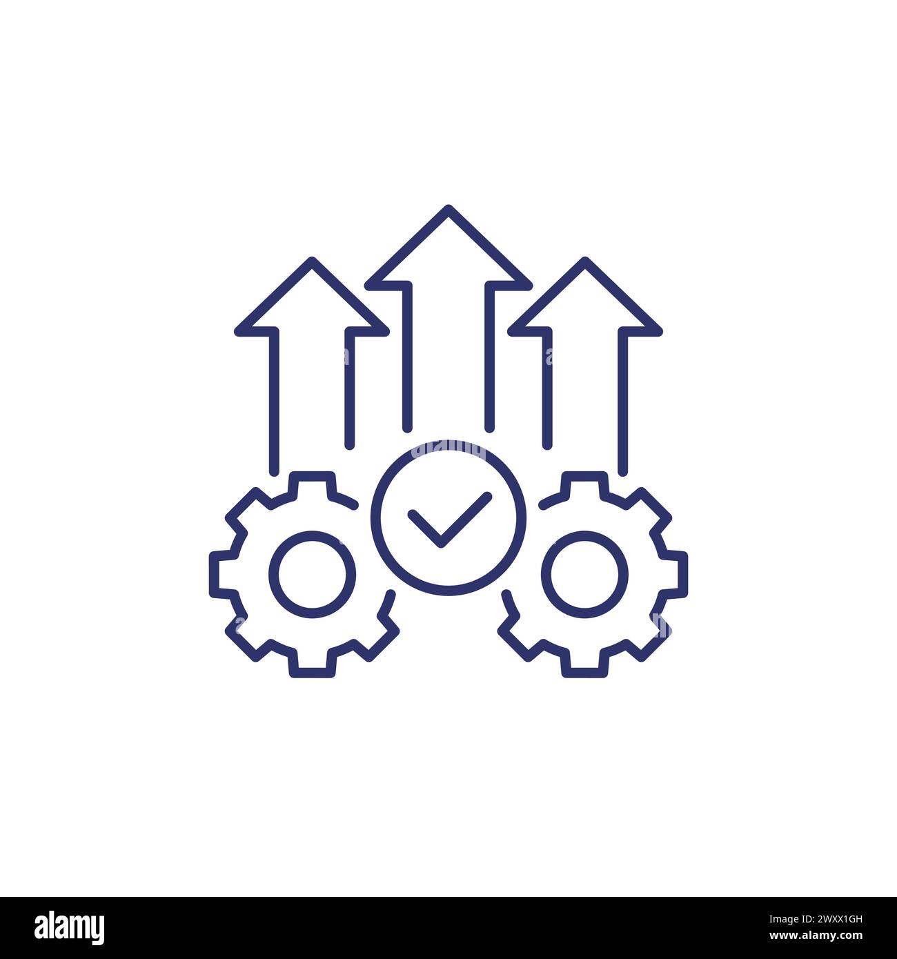 efficient production and efficiency line icon Stock Vector Image & Art ...