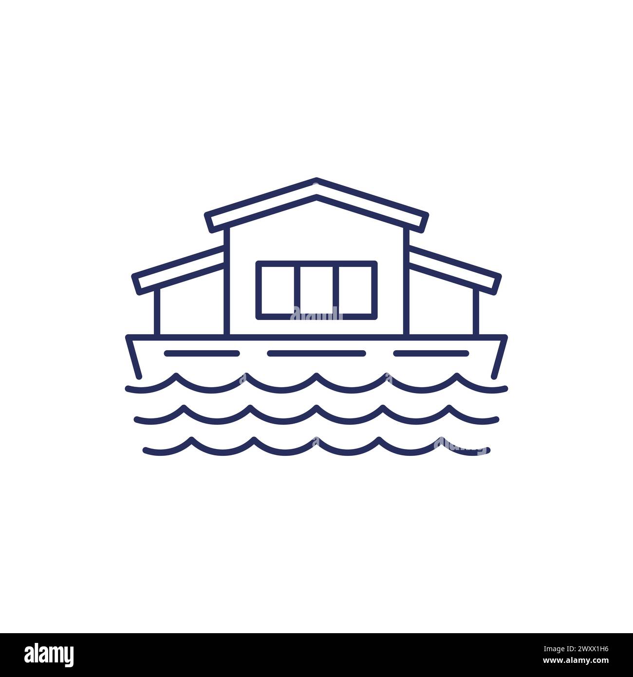 Indian boat jetty Stock Vector Images - Alamy