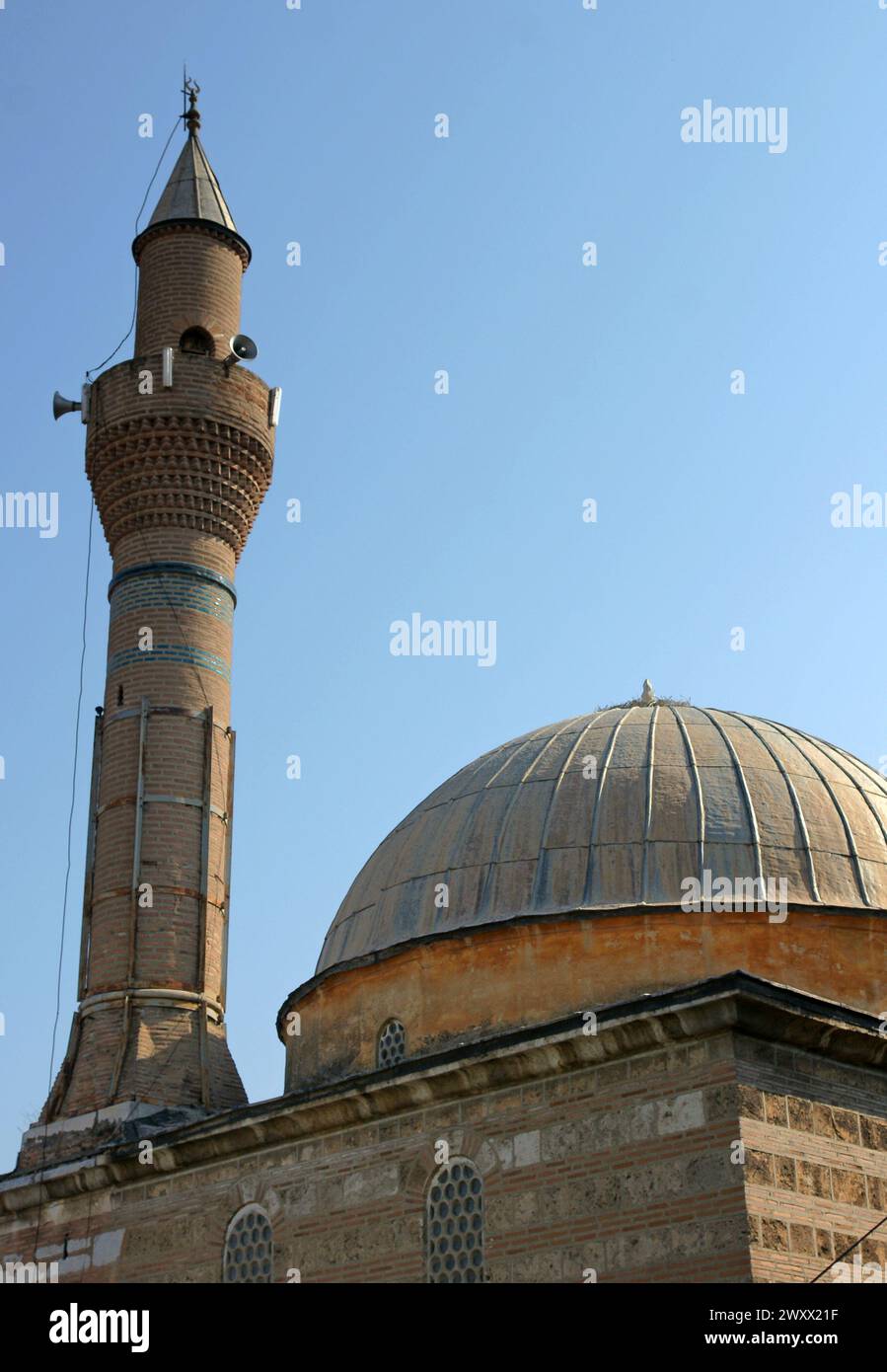 Yakup Celebi Mosque, located in Iznik, Bursa, Turkey, was built in 1443 ...