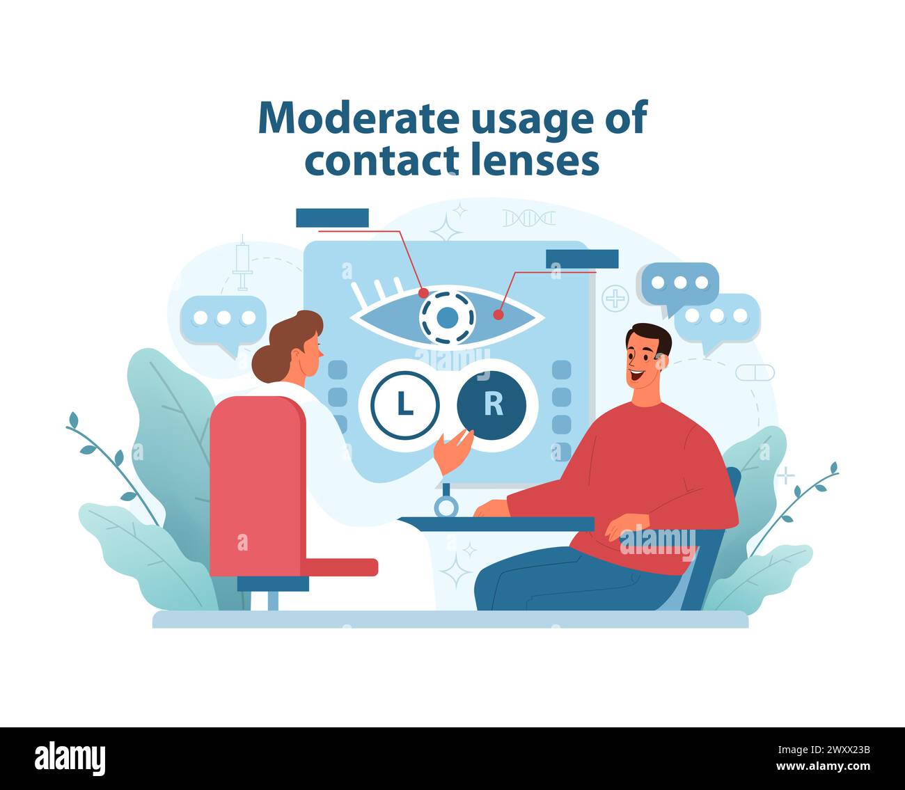 Practice eye Stock Vector Images - Alamy