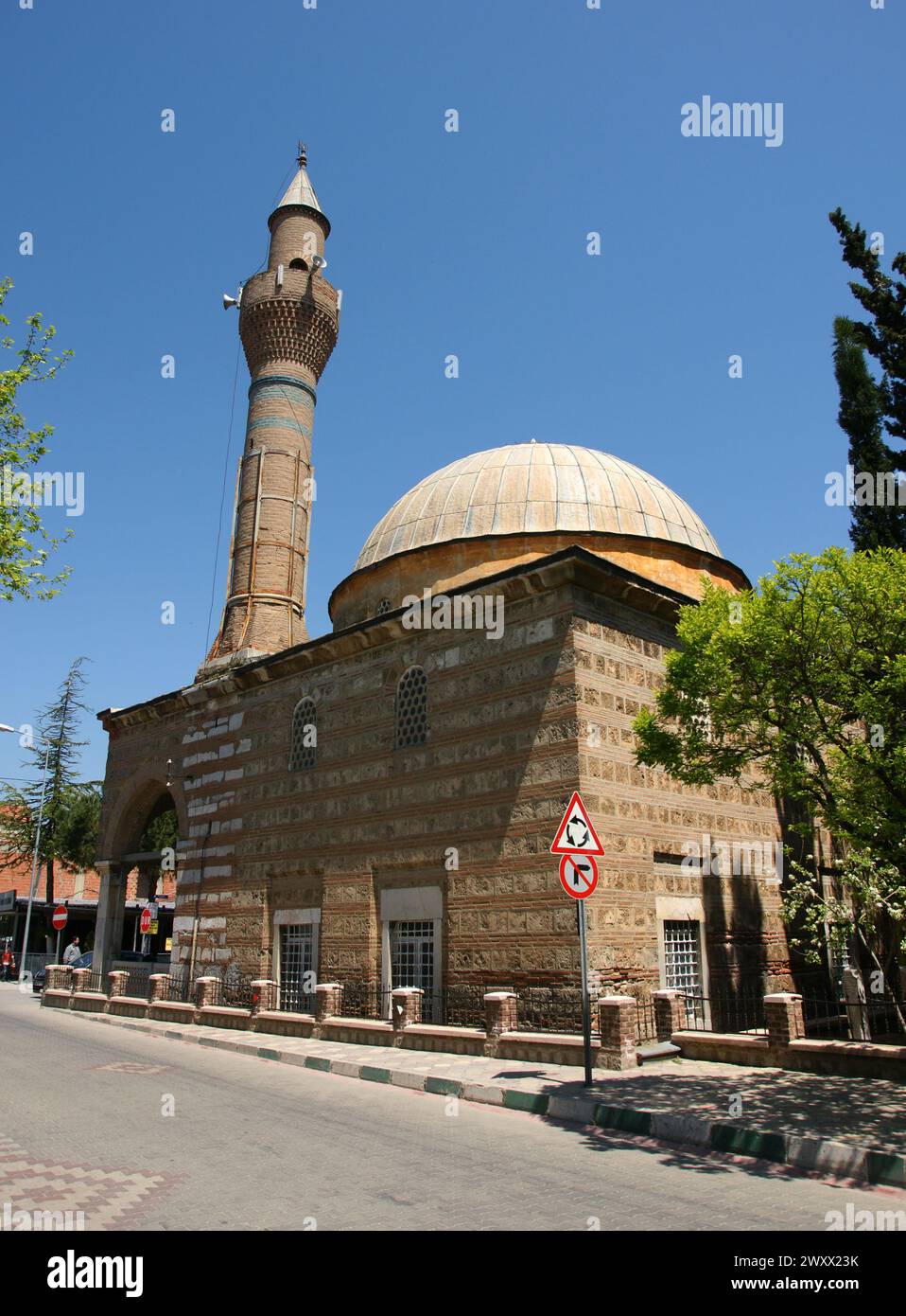Yakup Celebi Mosque, located in Iznik, Bursa, Turkey, was built in 1443 ...