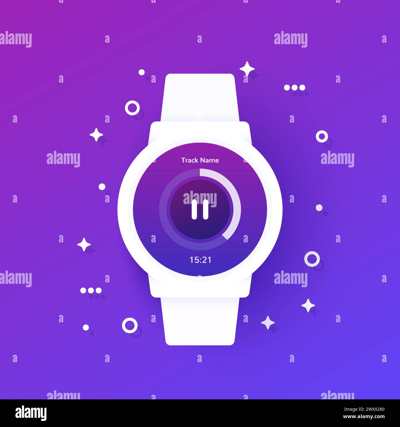 Smartwatch music player app hi-res stock photography and images - Alamy