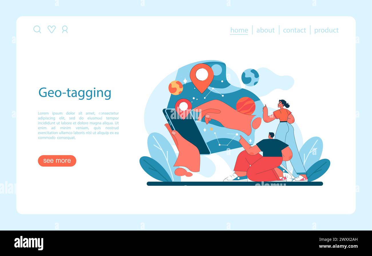 Geo-tagging in Virtual Tourism. Explorers use a tablet to pin locations ...