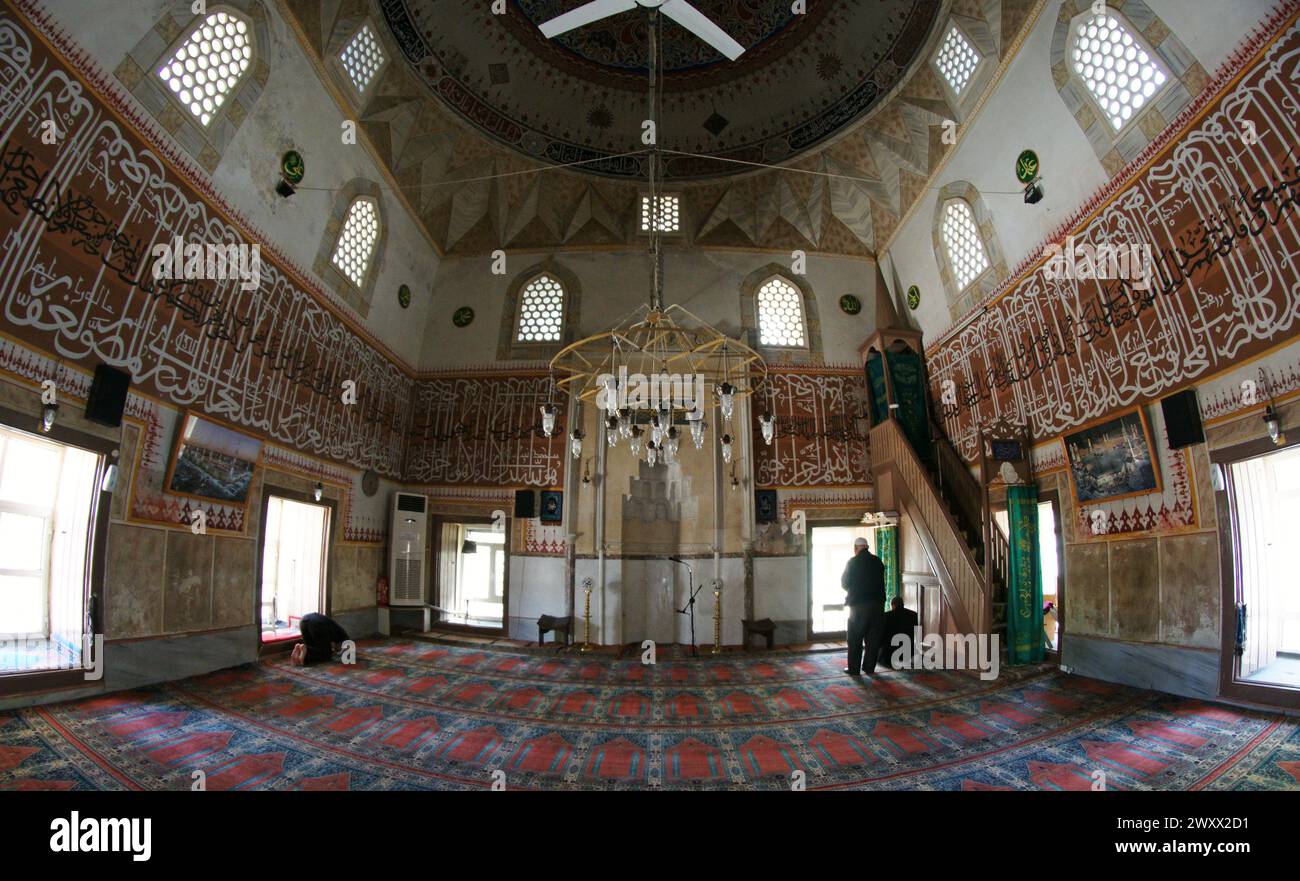 Yakup Celebi Mosque, located in Iznik, Bursa, Turkey, was built in 1443 ...