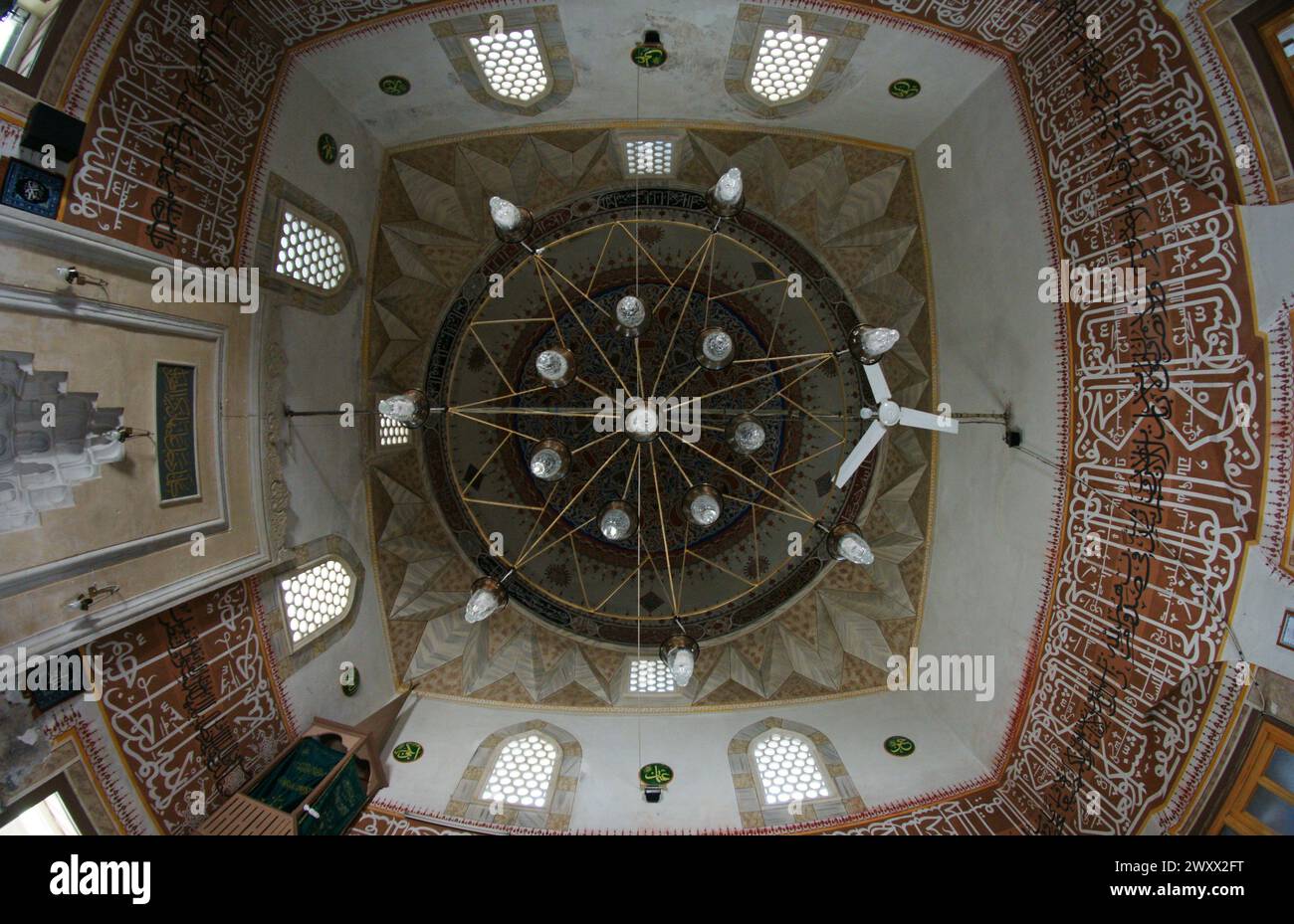 Yakup Celebi Mosque, located in Iznik, Bursa, Turkey, was built in 1443 ...