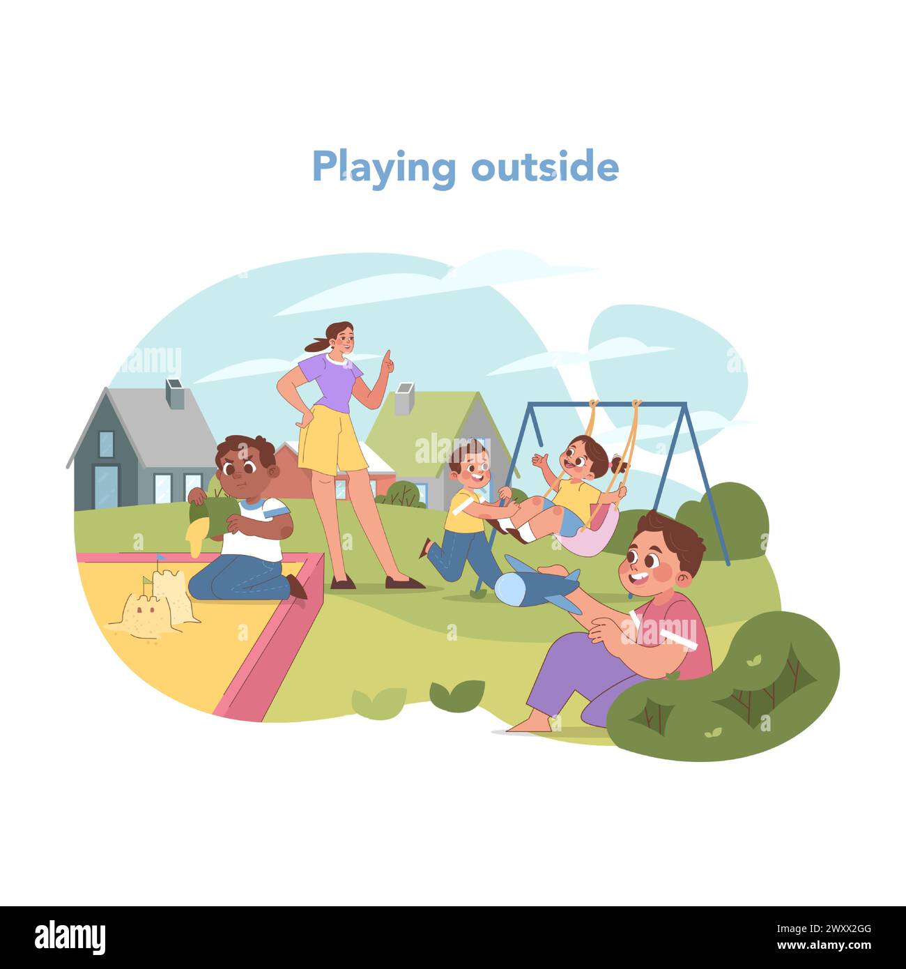 School supervision Stock Vector Images - Alamy