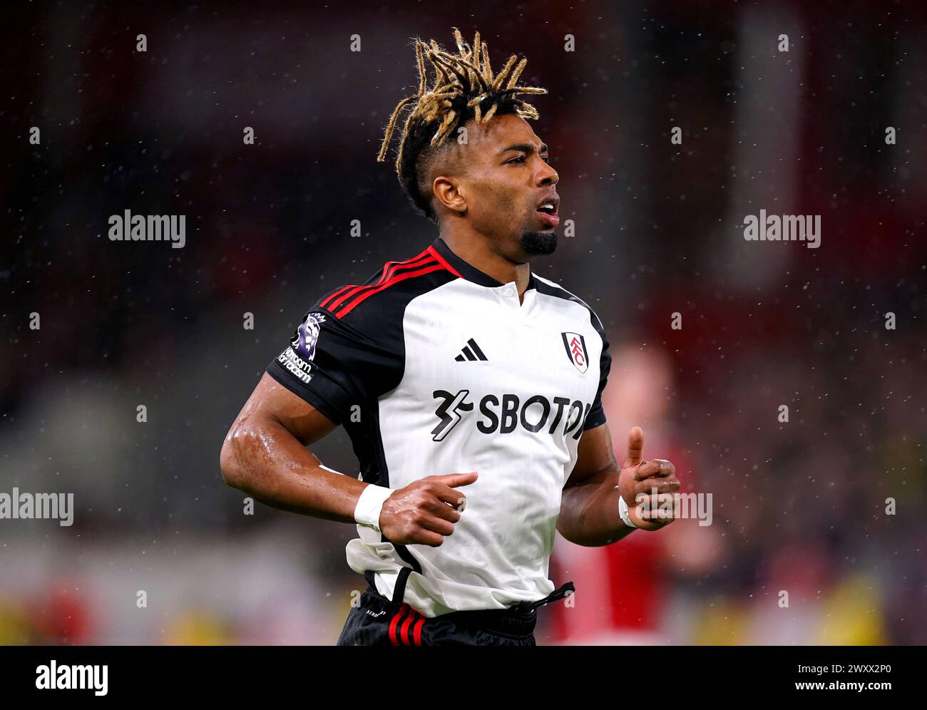 Fulham's Adama Traore during the Premier League match at the City ...