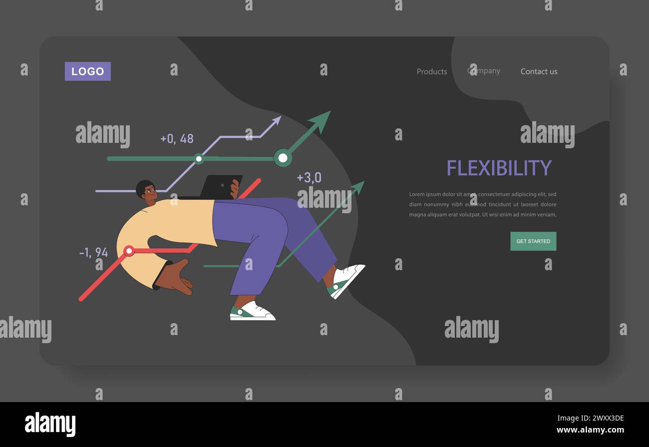 Flexibility. Agile professional adapting to market trends with a ...