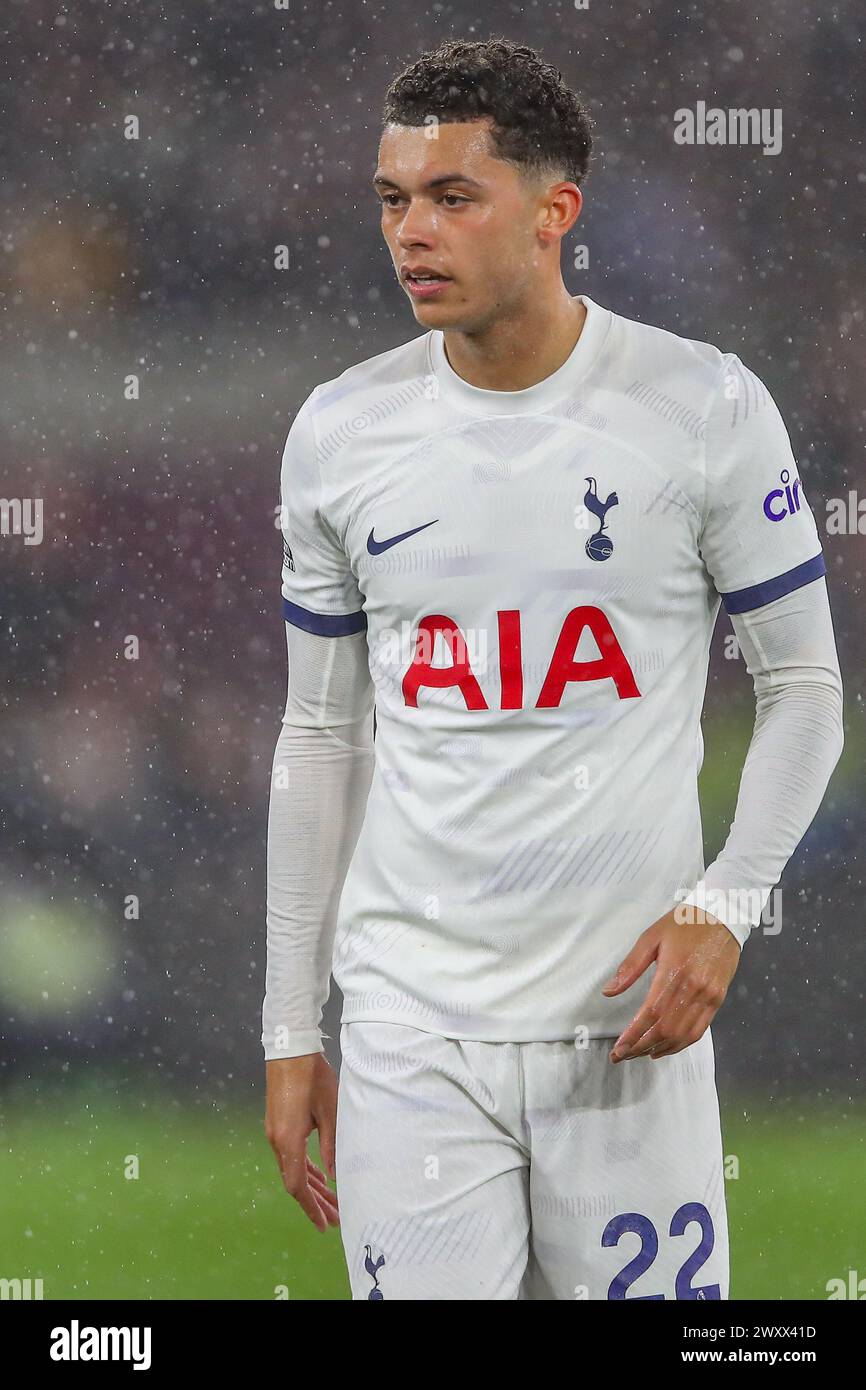 Brennan Johnson of Tottenham Hotspur during the Premier League match ...