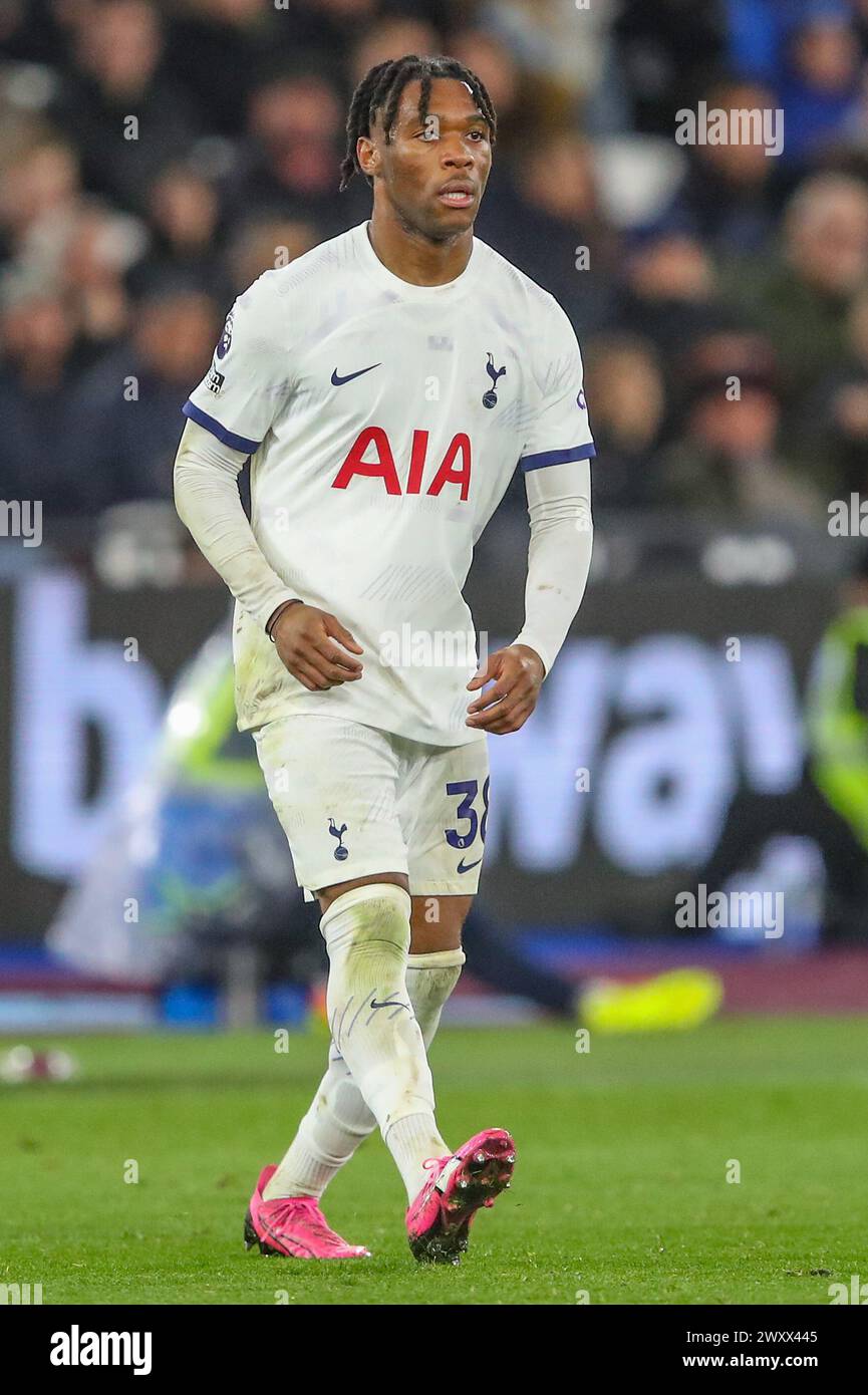 Destiny Udogie of Tottenham Hotspur during the Premier League match ...