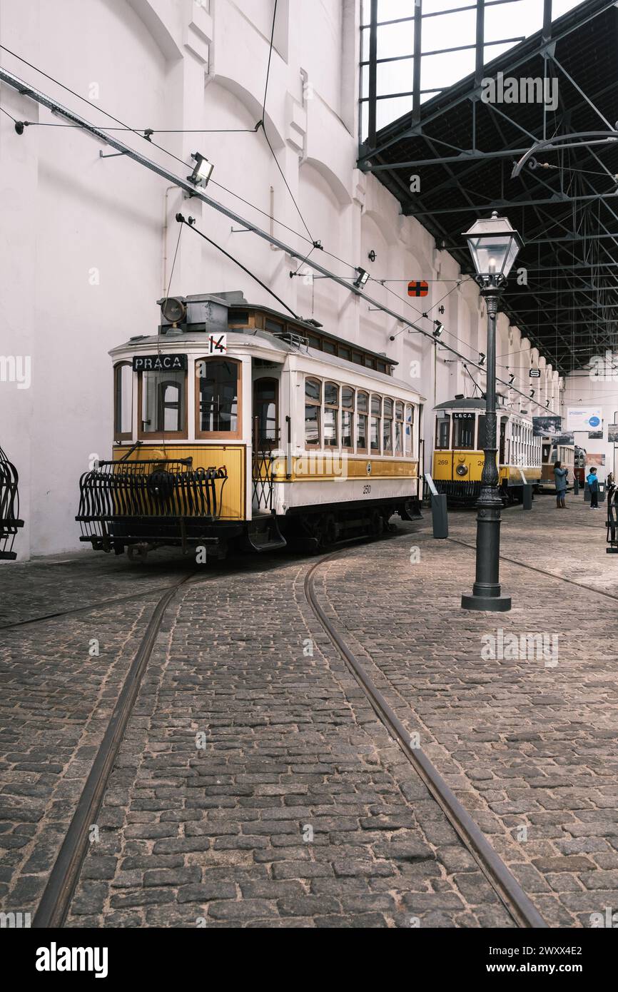 Madrid, Spain. 02nd Apr, 2024. Porto Tram Museum . Museu do Carro ...