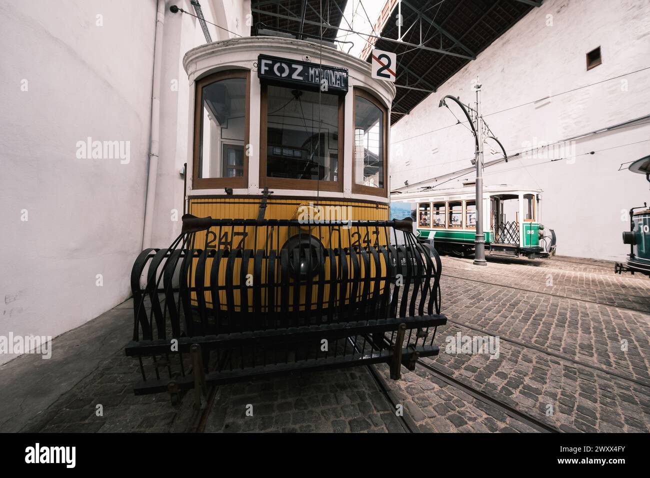 Madrid, Spain. 02nd Apr, 2024. Porto Tram Museum . Museu do Carro ...