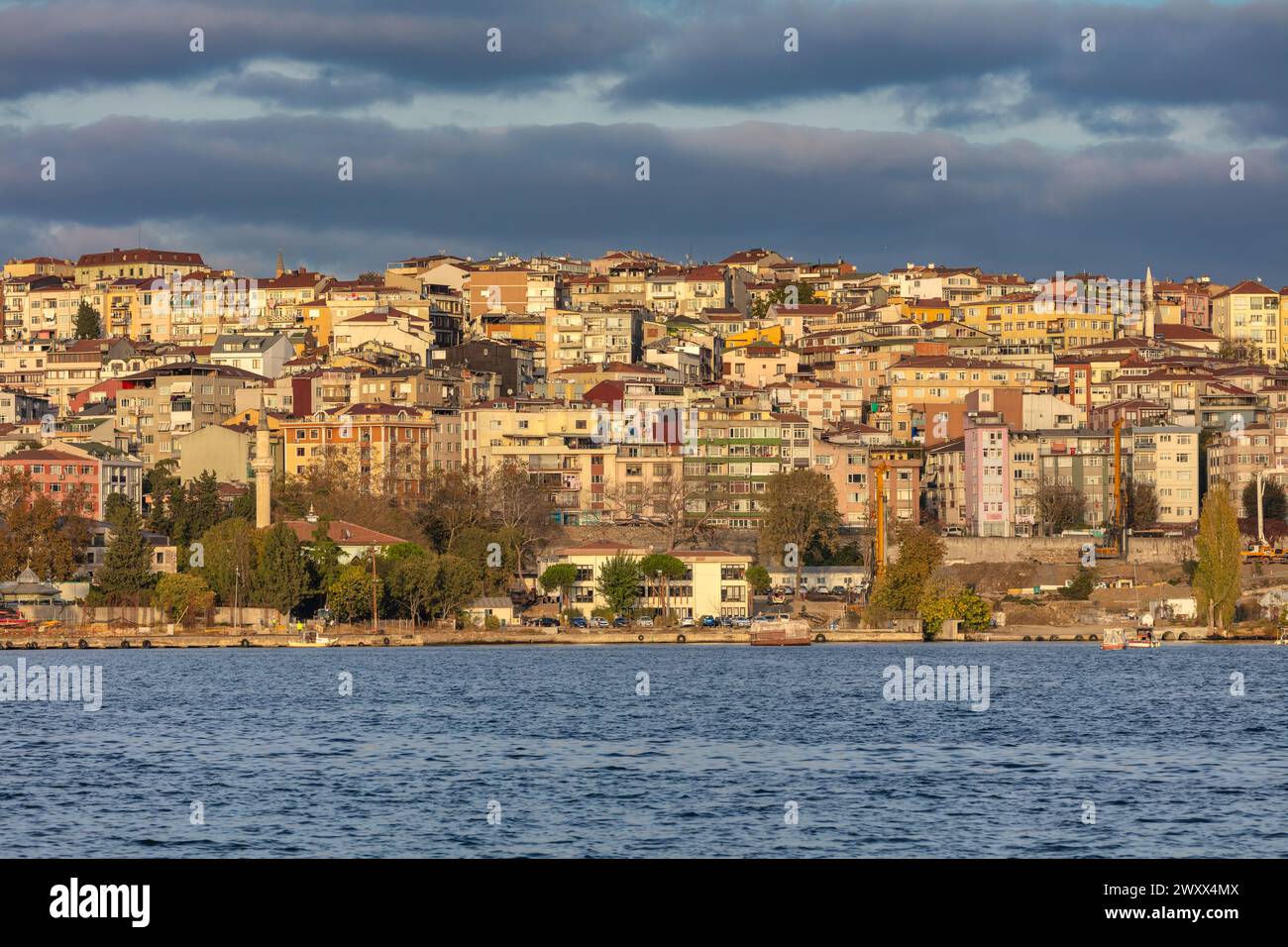 Cityscape of Istanbul with Bosphorus, Turkey Stock Photo - Alamy