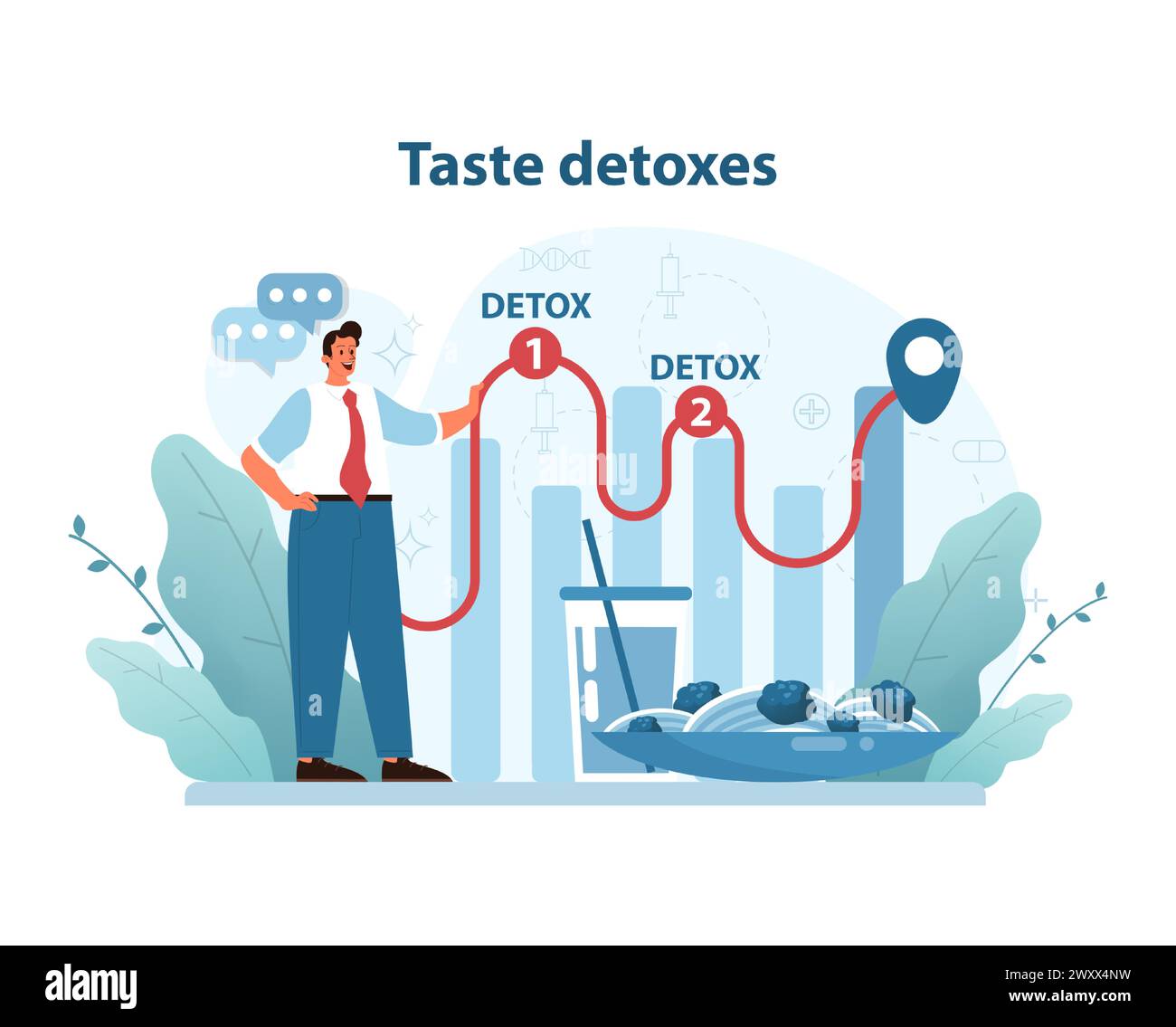 Taste Detox Concept A Visual Representation Of Taste Detoxification Methods For Enhancing 1781