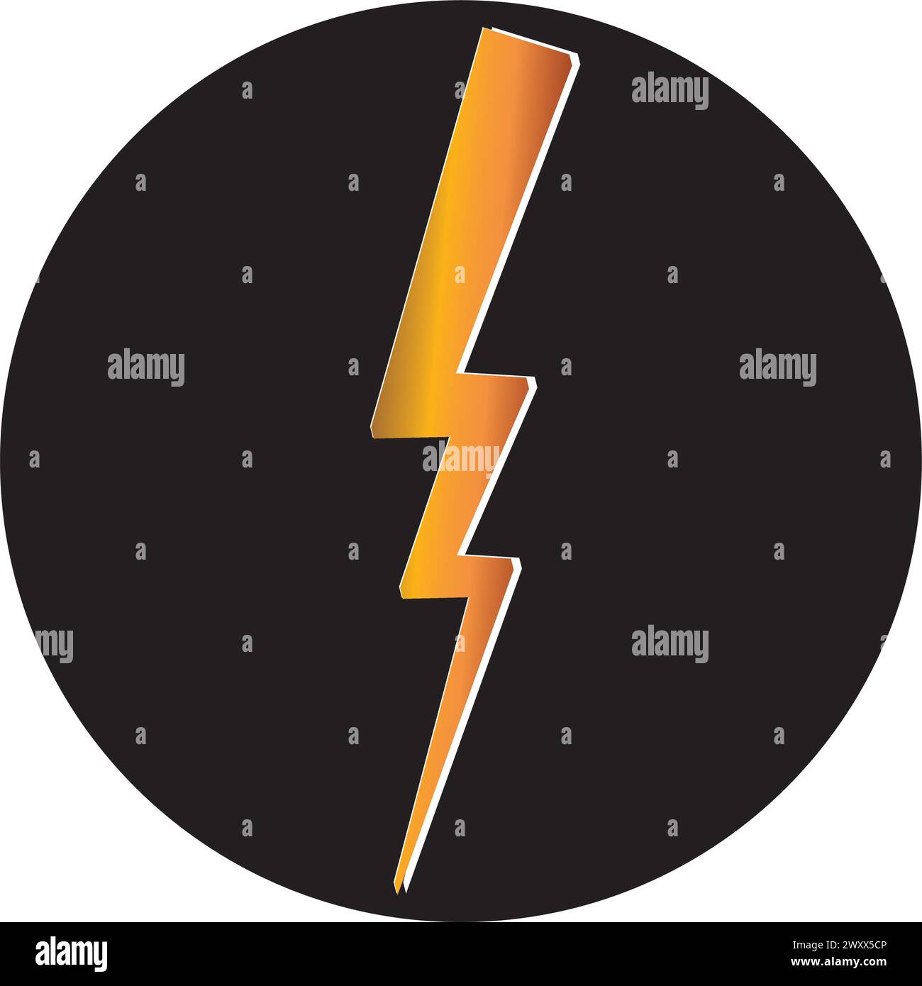 Lightning icon vector illustration template design Stock Vector Image ...