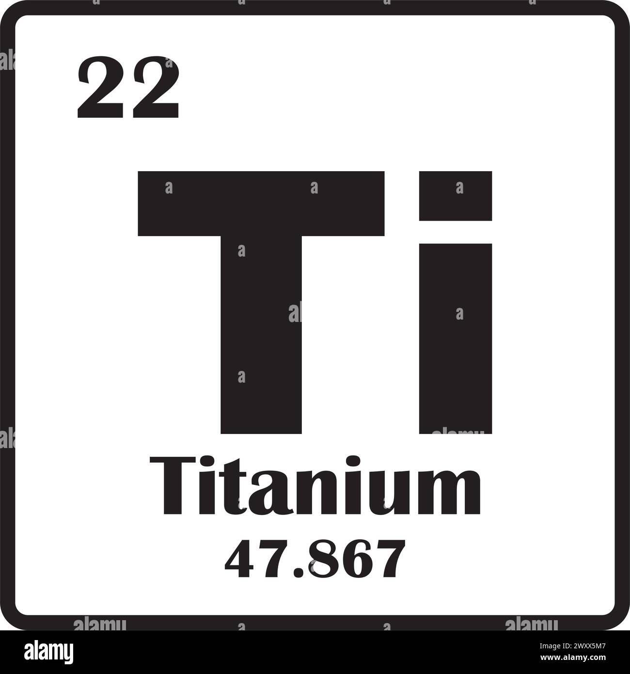Titanium symbol Stock Vector Images - Alamy