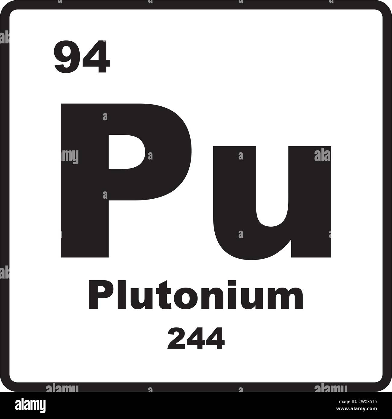 Plutonium element icon vector illustration template symbol Stock Vector ...